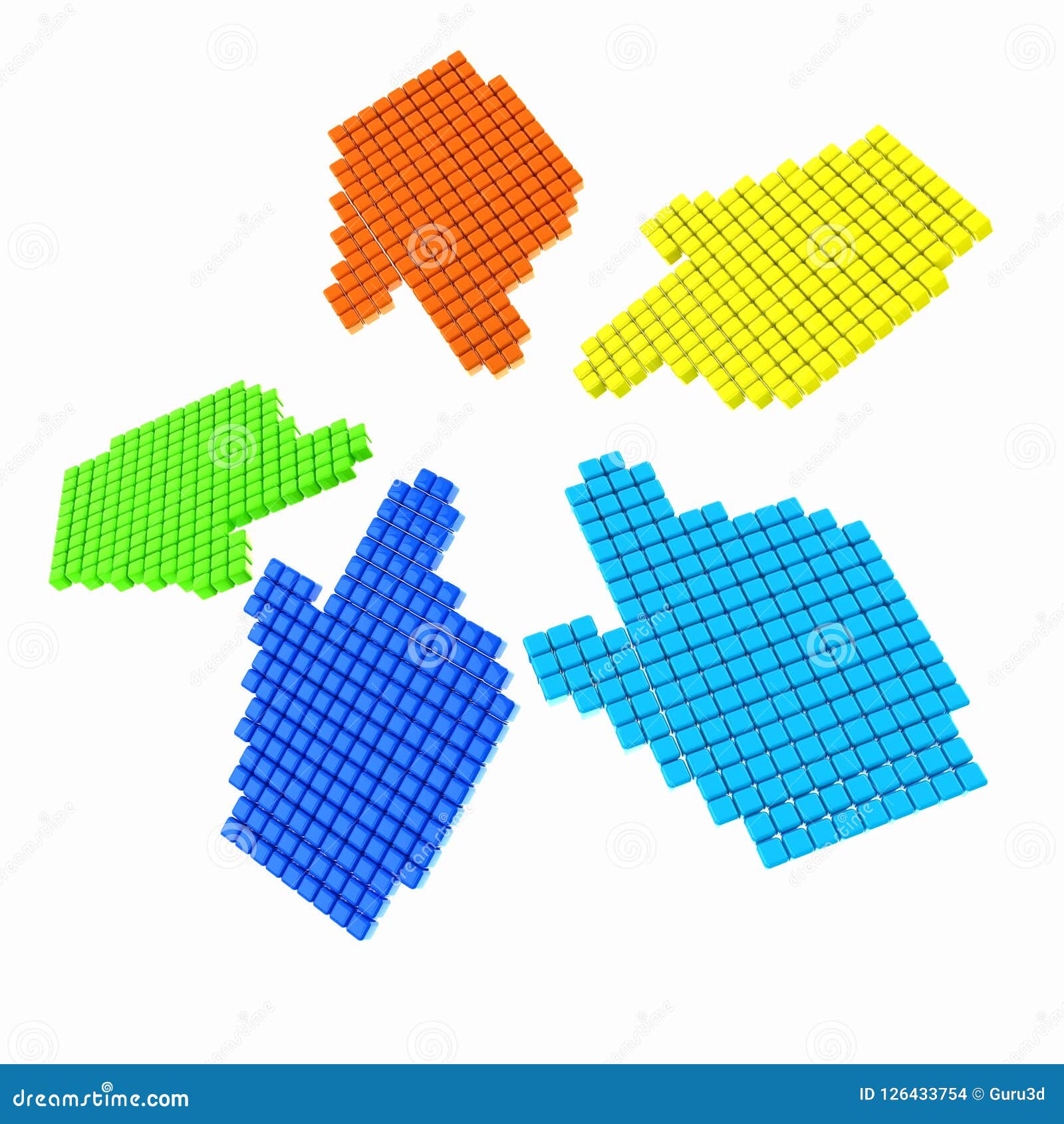 Link Selection Computer Mouse Cursor Stock Illustration - Illustration ...