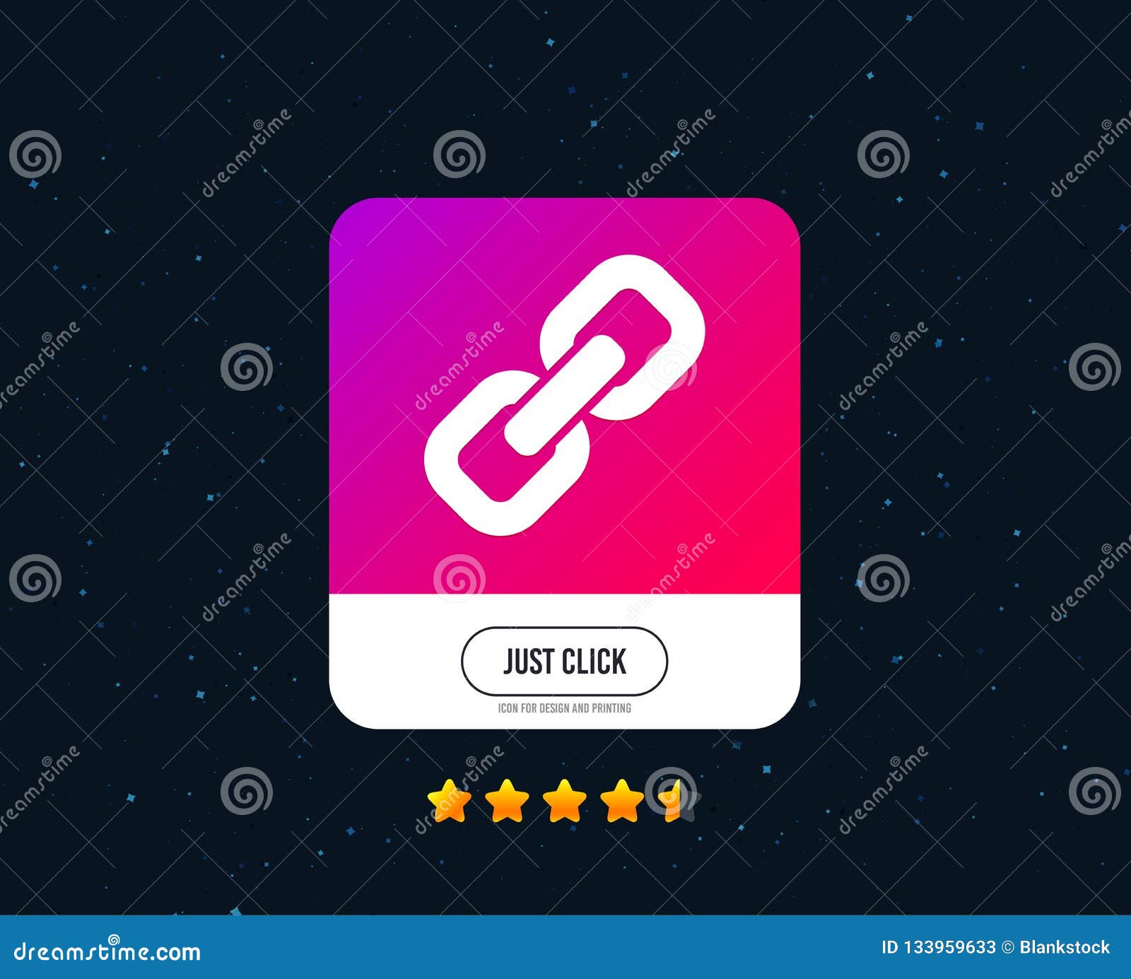 Link Sign Icon. Hyperlink Symbol. Vector Stock Vector - Illustration of ...