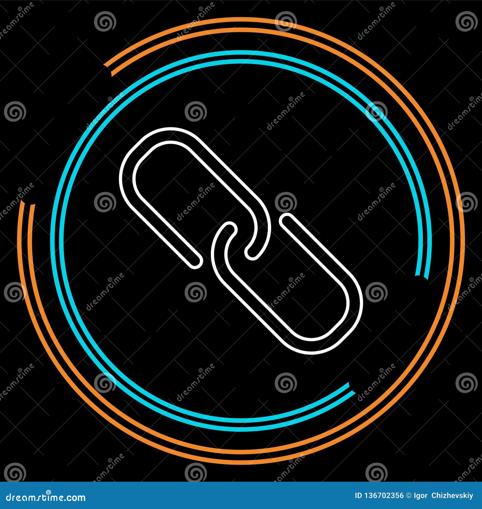 Link Sign - Vector Chain Symbol - Connection Stock Vector ... Link Sign - Vector Chain Symbol - Connection Stock Vector ...