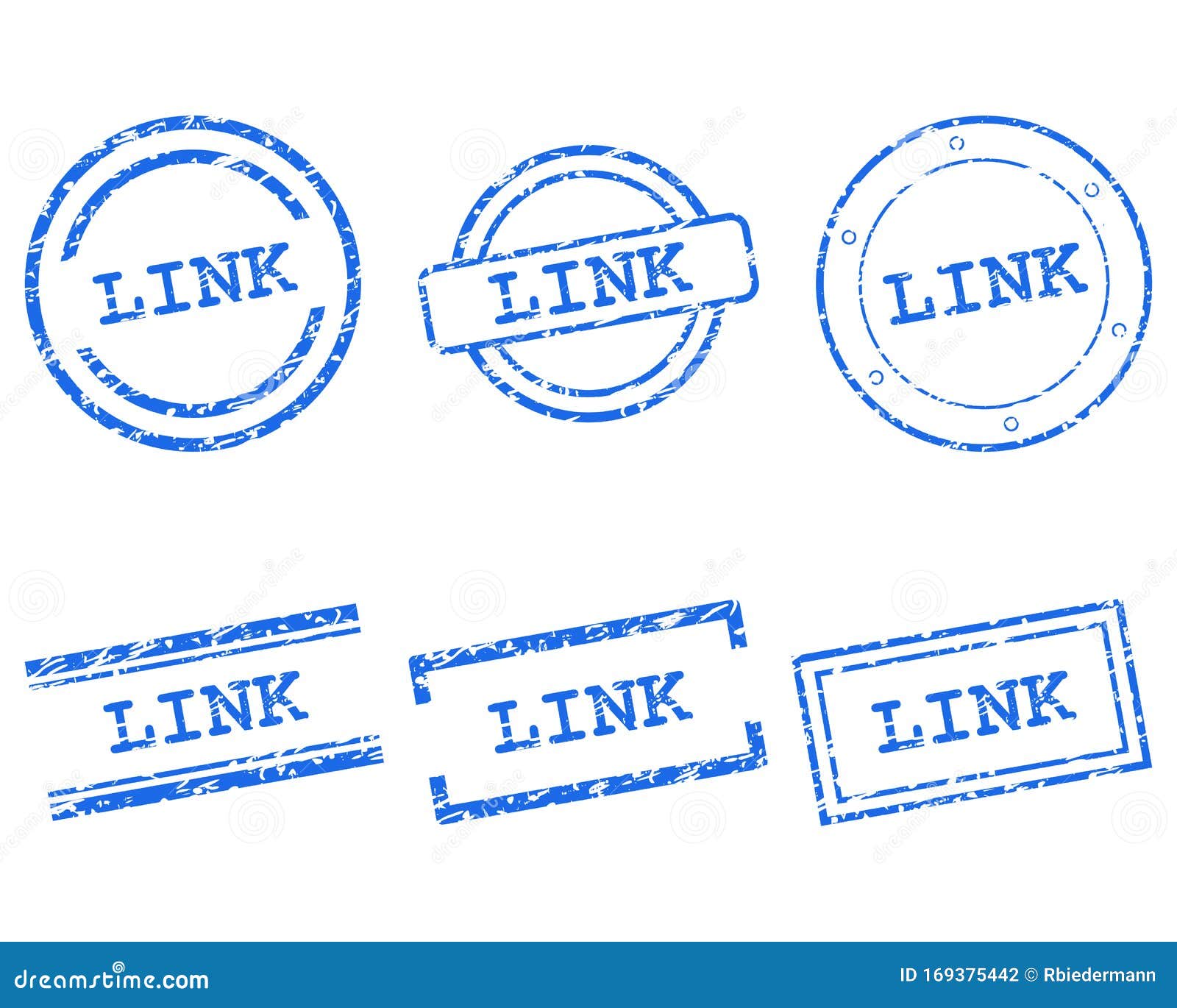 Link stamps stock vector. Illustration of isolated, text - 169375442