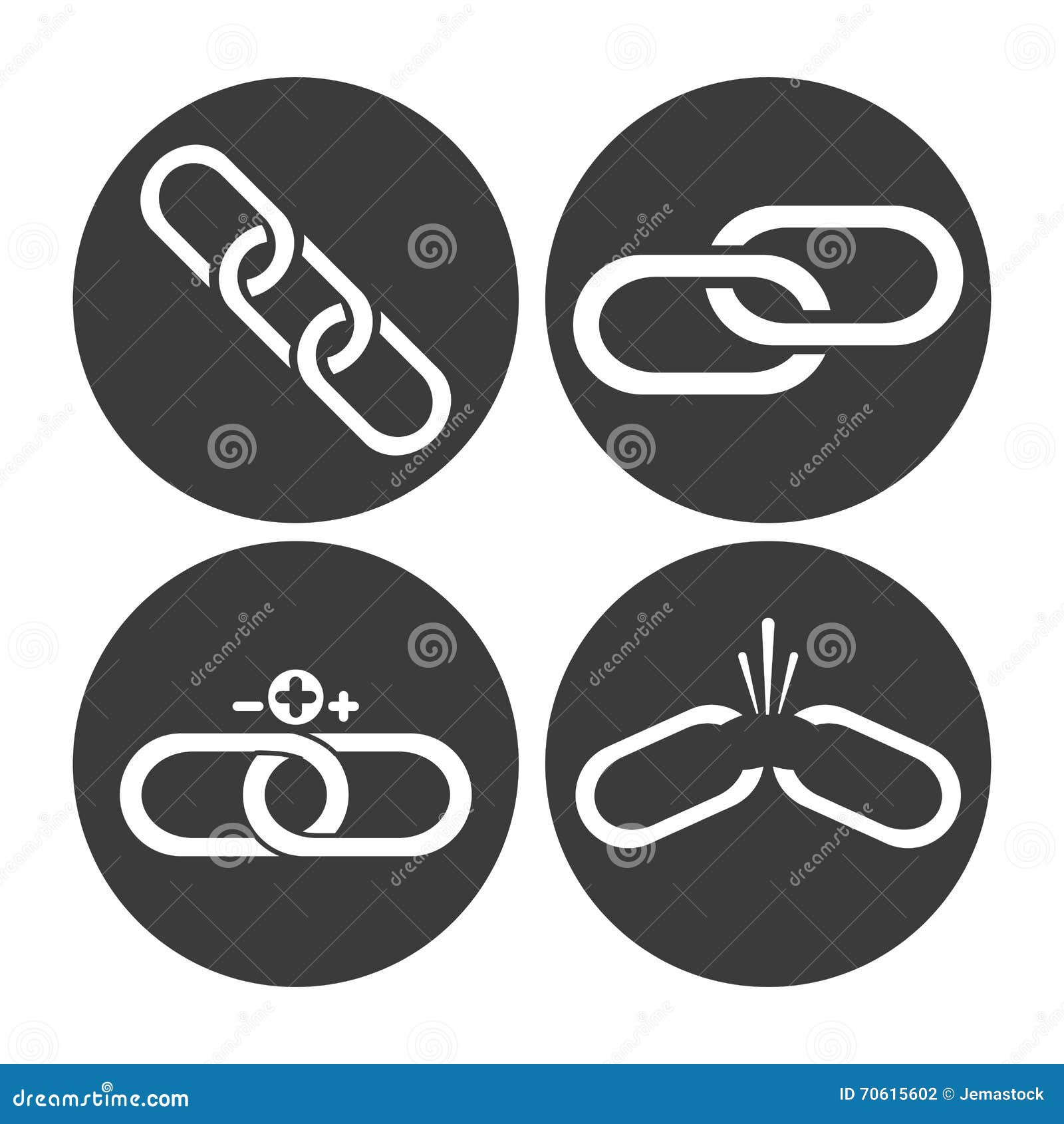 Link Symbol Design. Flat Illustration. Connection Concept Stock Vector ...