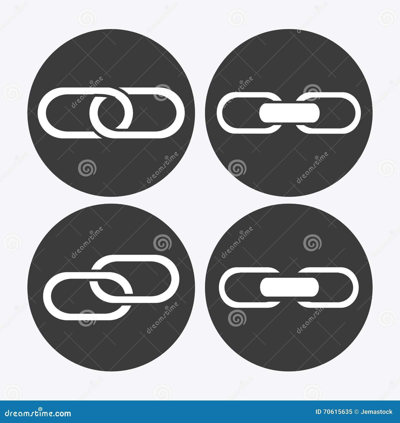 Link Symbol Design. Flat Illustration. Connection Concept Stock Vector ...