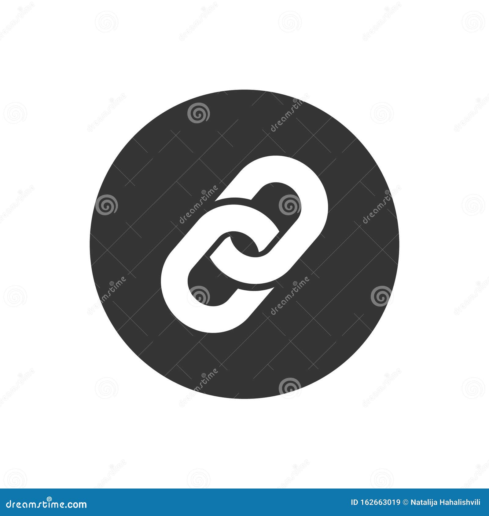 Link Symbol Icon Vector Illustration Flat Stock Vector - Illustration ...