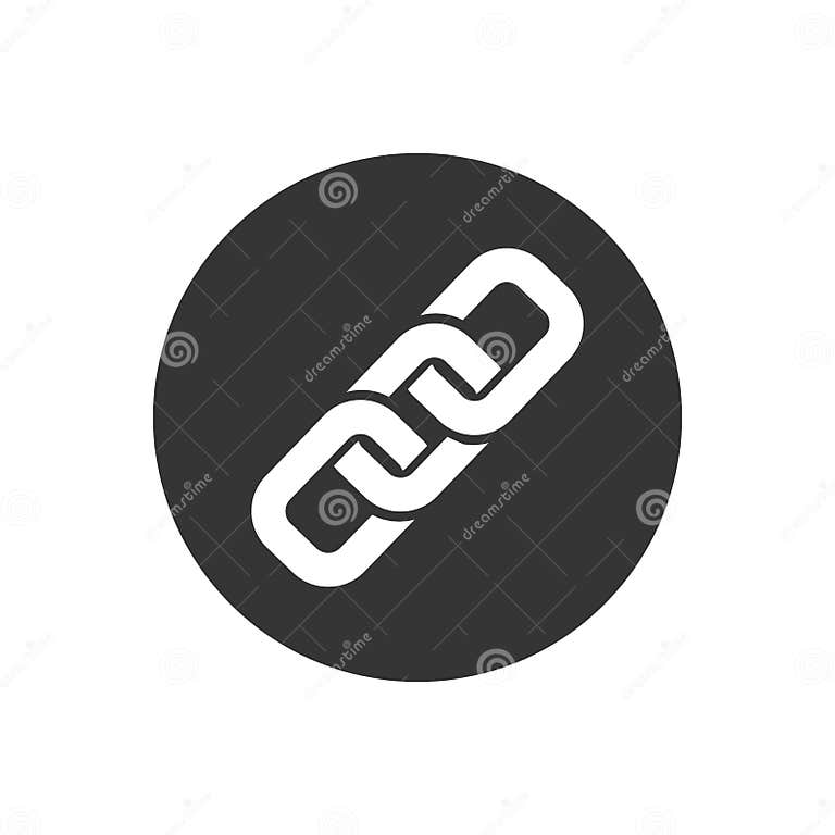 Link Symbol Icon Vector Illustration in Modern Flat Stock Vector ...