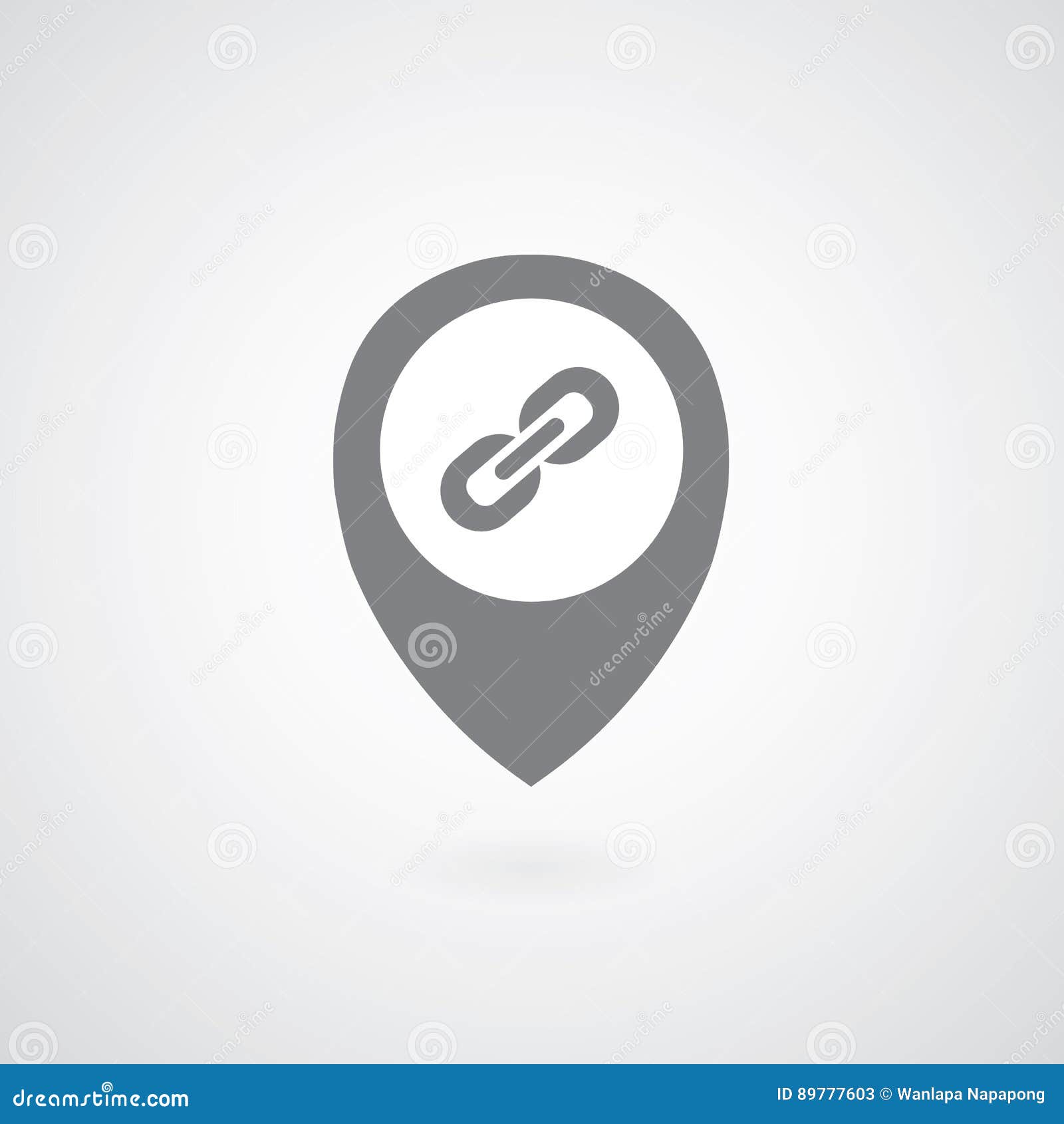 Link symbol pointer stock vector. Illustration of round - 89777603