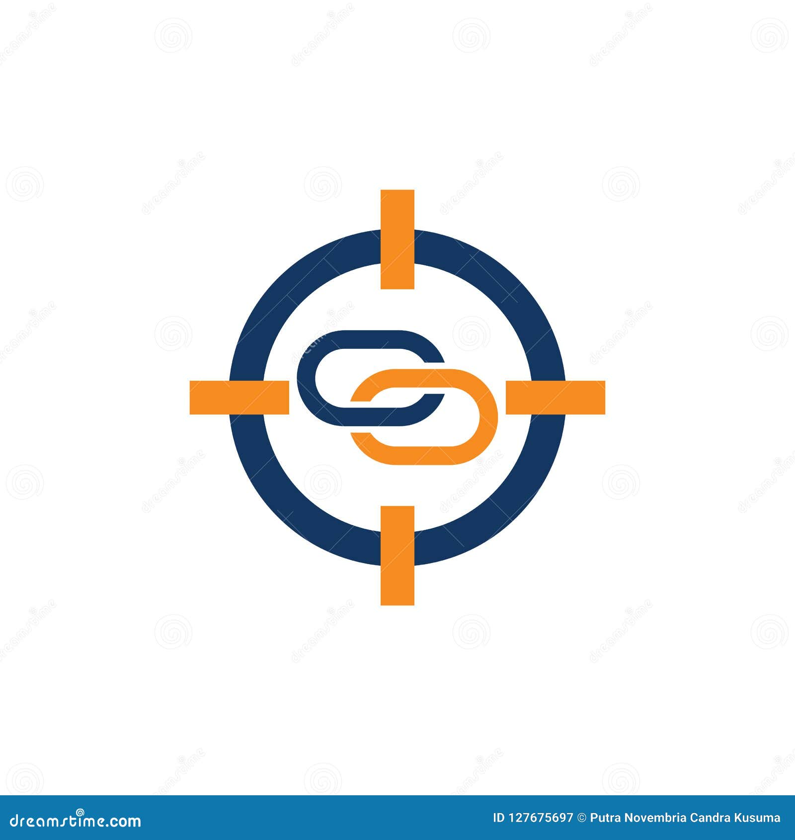 Link Target Logo Icon Design Stock Vector - Illustration of identity ...