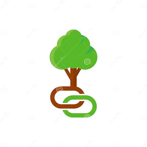 Link Tree Logo Icon Design stock vector. Illustration of business ...