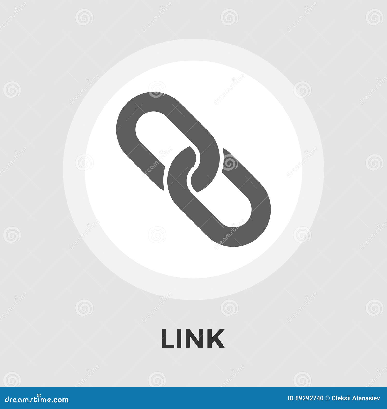 Link vector flat icon stock vector. Illustration of network - 89292740