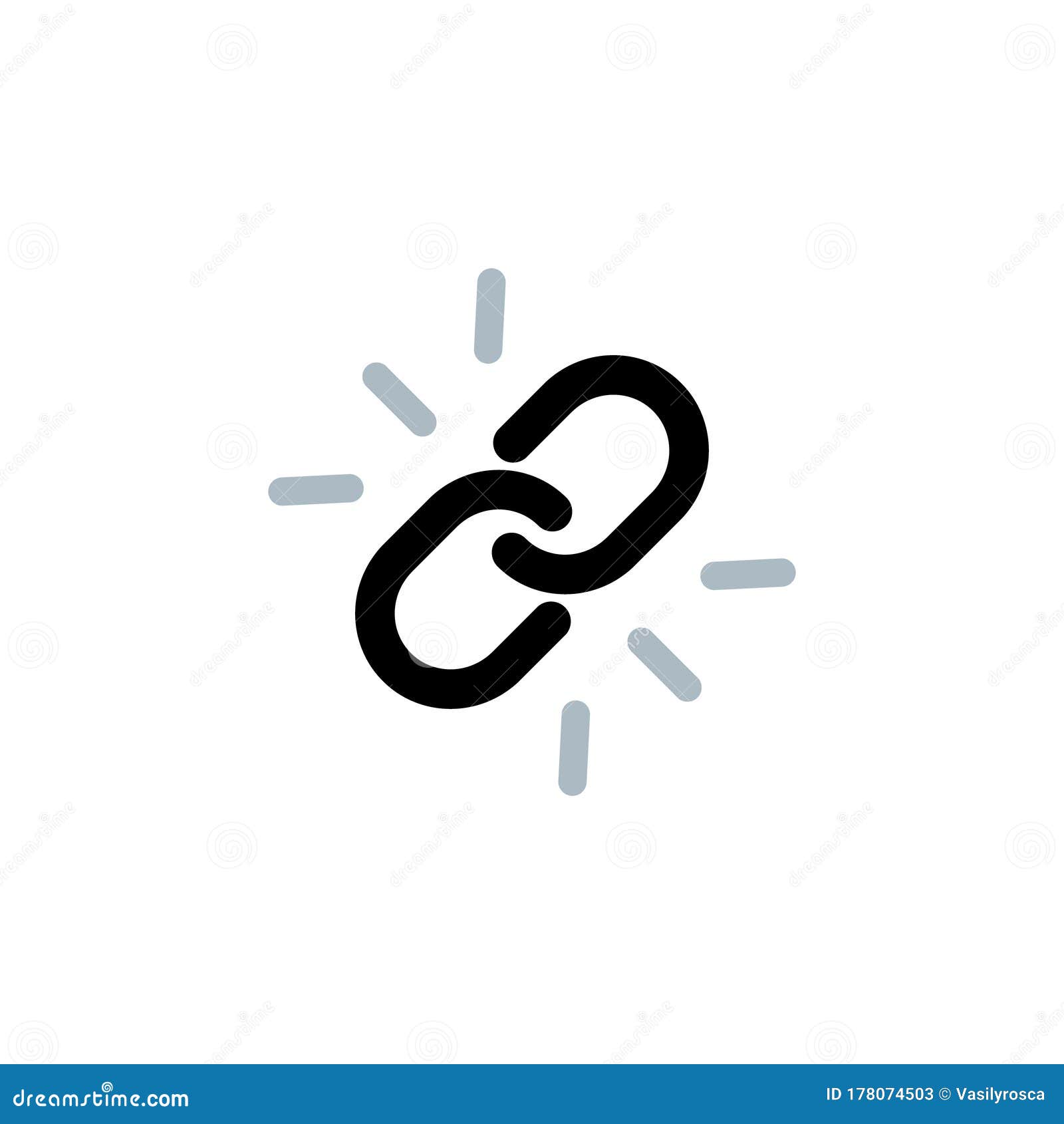 Link Vector Icon Chain Web Hyperlink Flat Graphic Concept Url Symbol ...