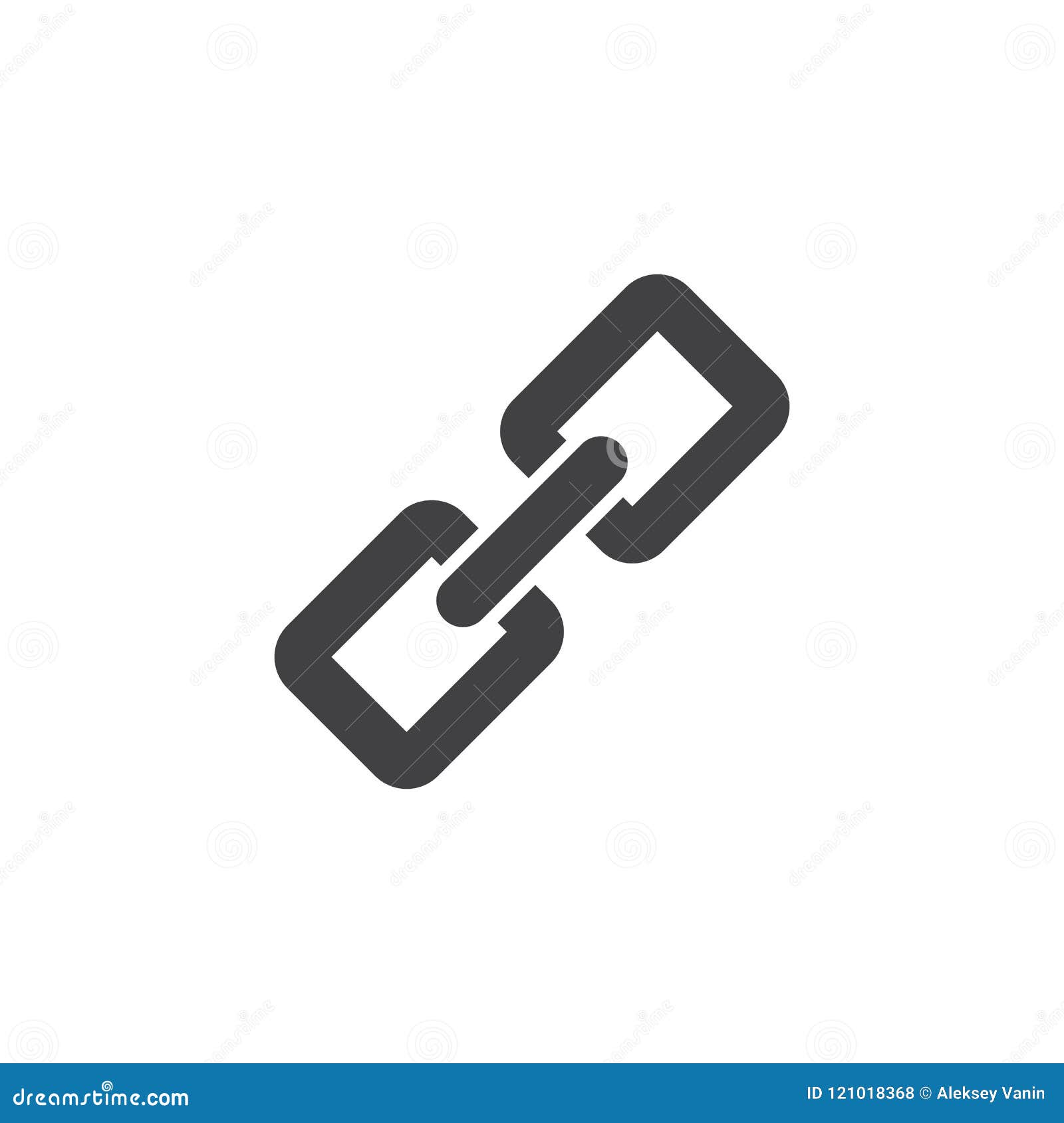 Link vector icon stock vector. Illustration of pictogram - 121018368