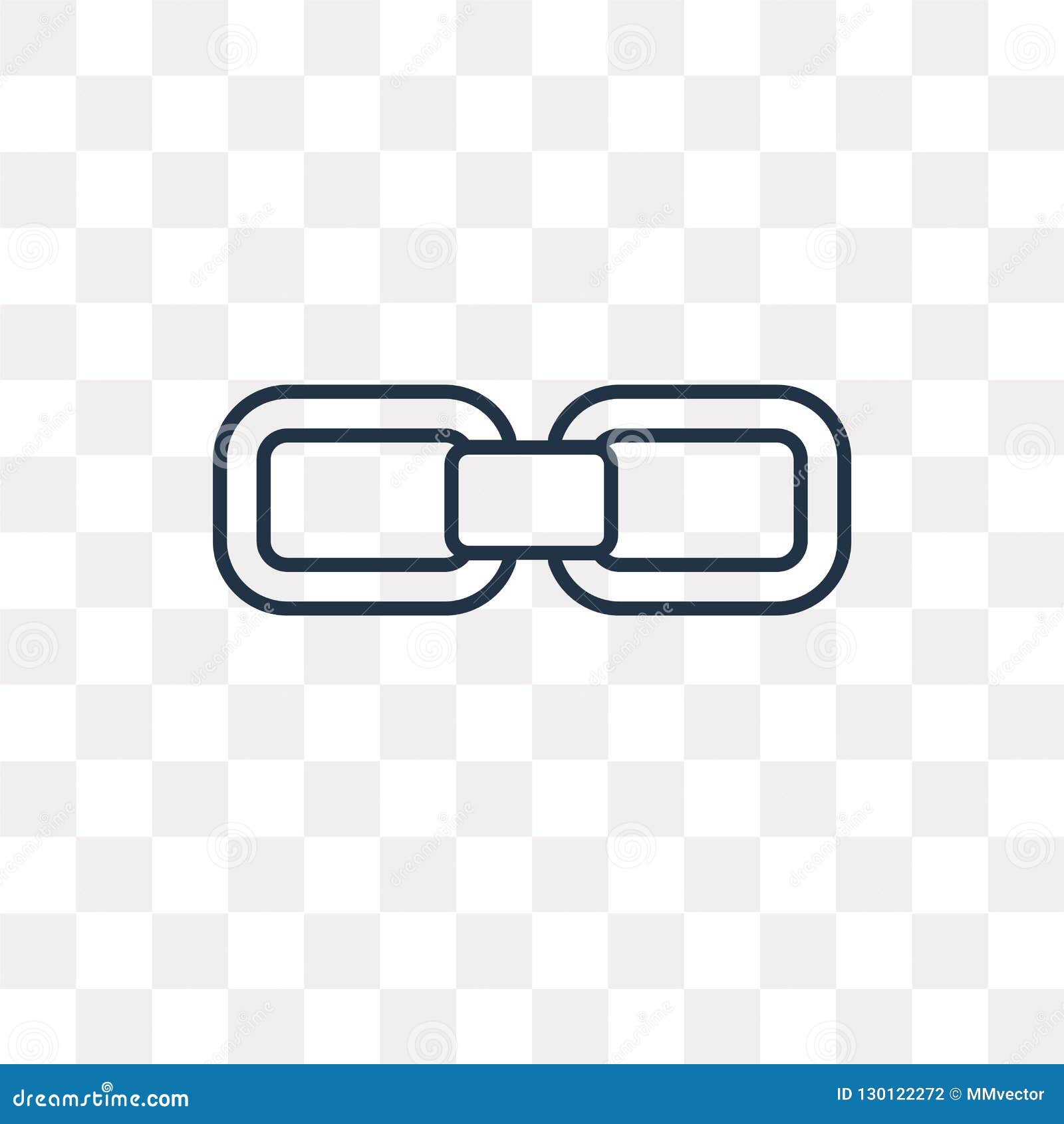 Link Vector Icon Isolated on Transparent Background, Linear Link Stock ...