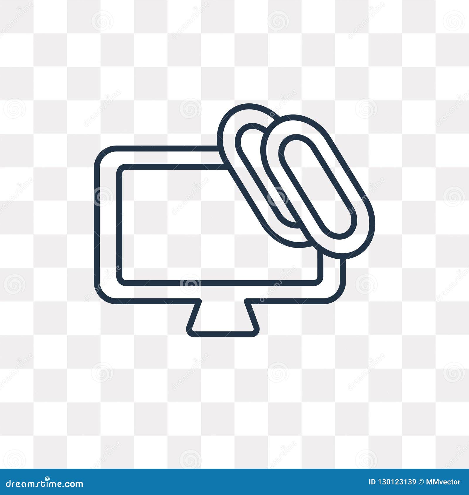 Link Vector Icon Isolated on Transparent Background, Linear Link Stock ...