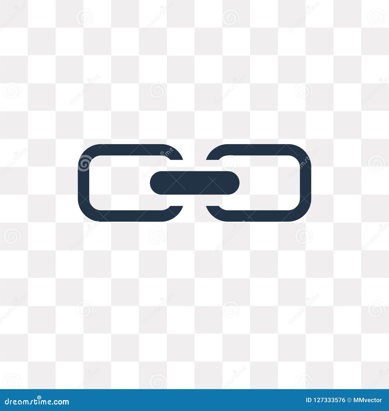 Link Vector Icon Isolated on Transparent Background, Link Trans Stock ...