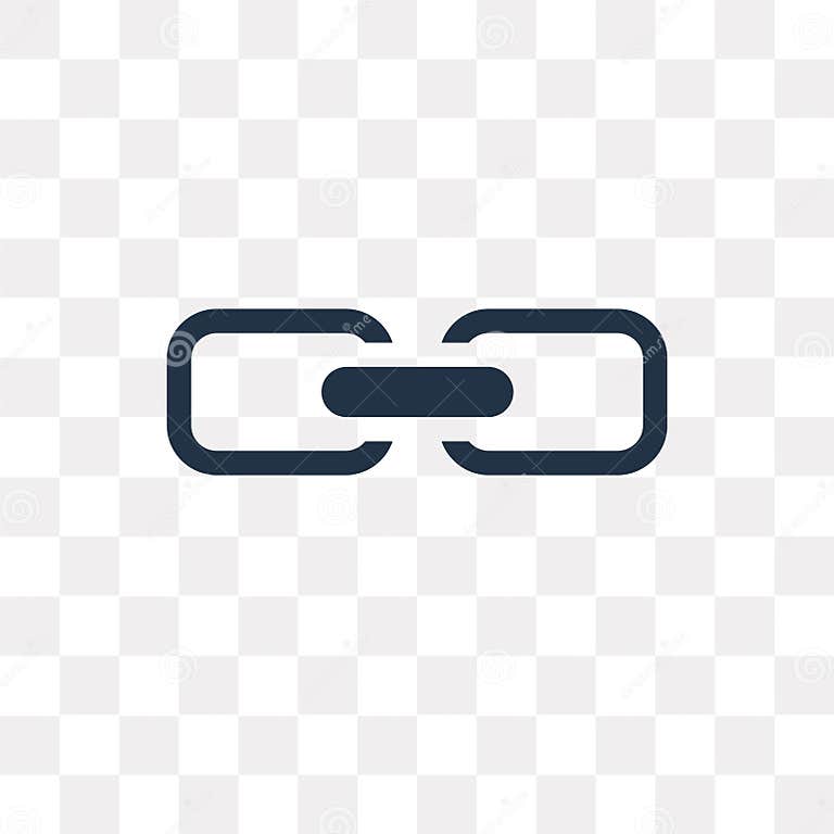 Link Vector Icon Isolated on Transparent Background, Link Trans Stock ...