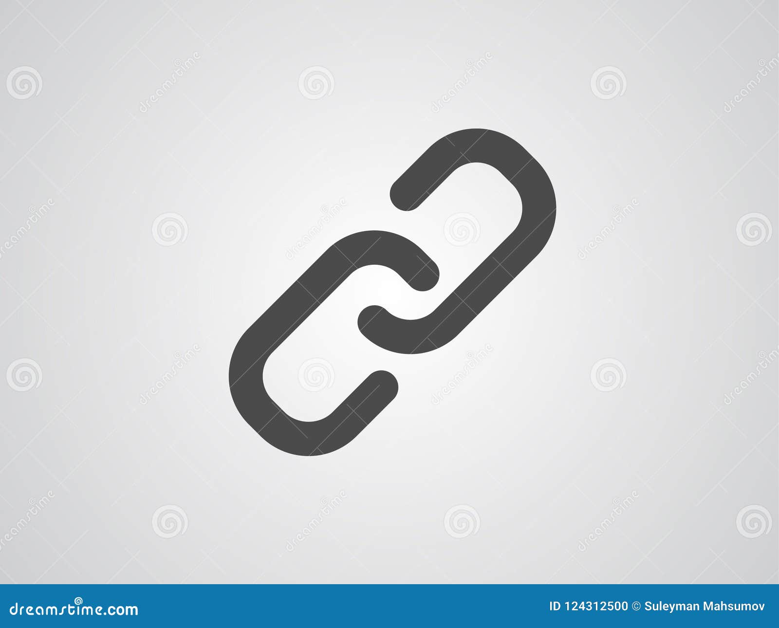 Link Vector Icon Sign Symbol Stock Vector - Illustration of business ...