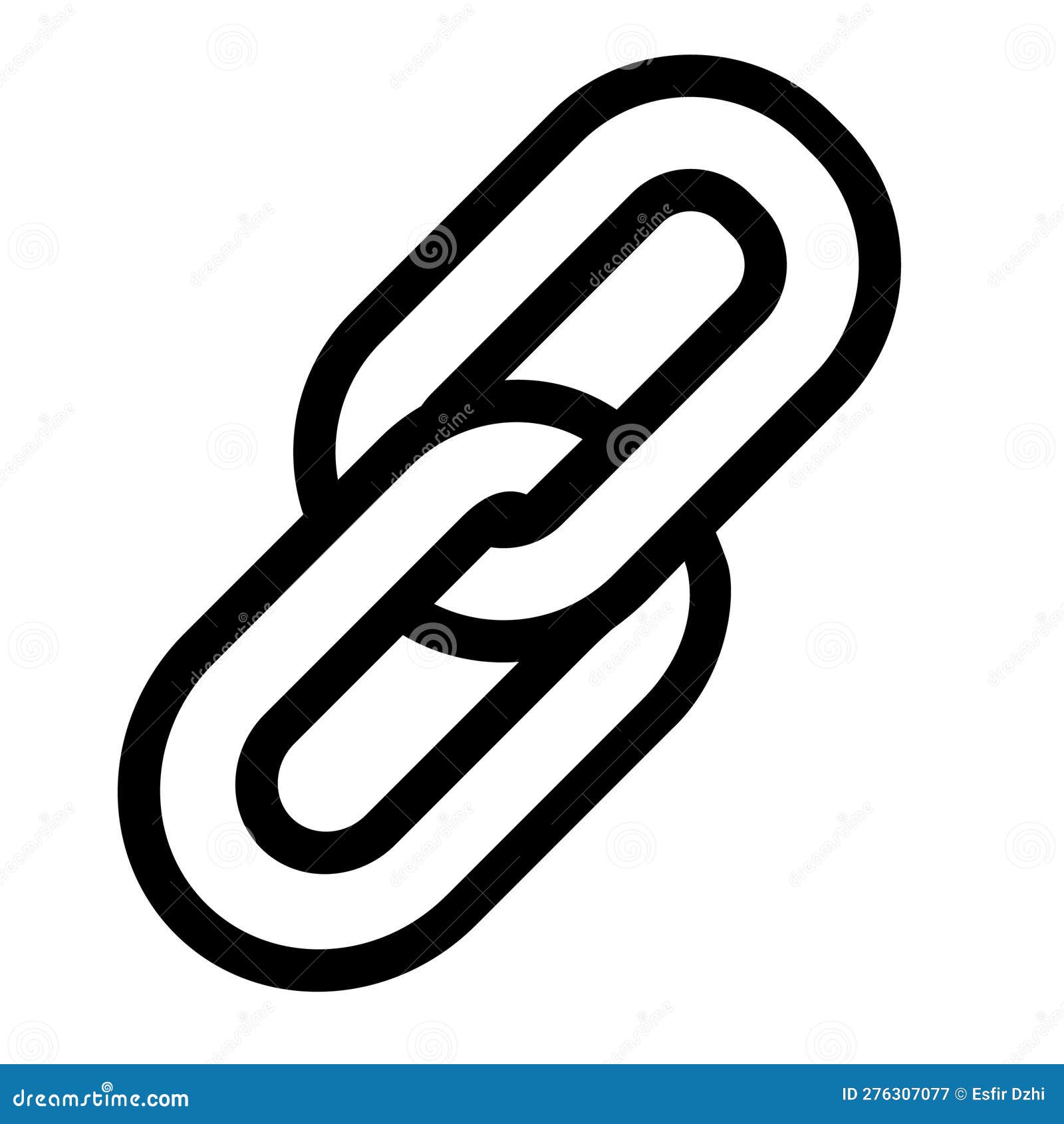 Link Vector Icon on a White Background Stock Vector - Illustration of ...