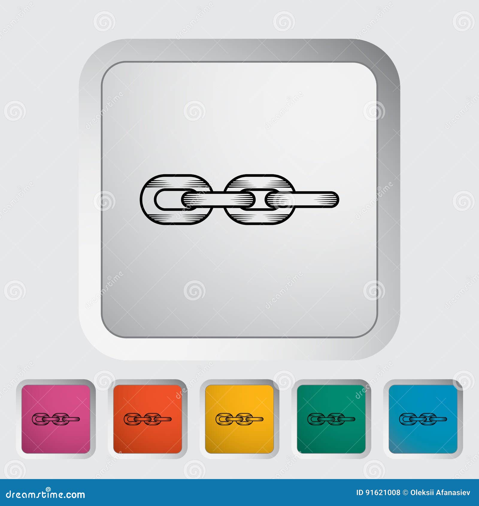 Link vintage stock vector. Illustration of clip, painting - 91621008