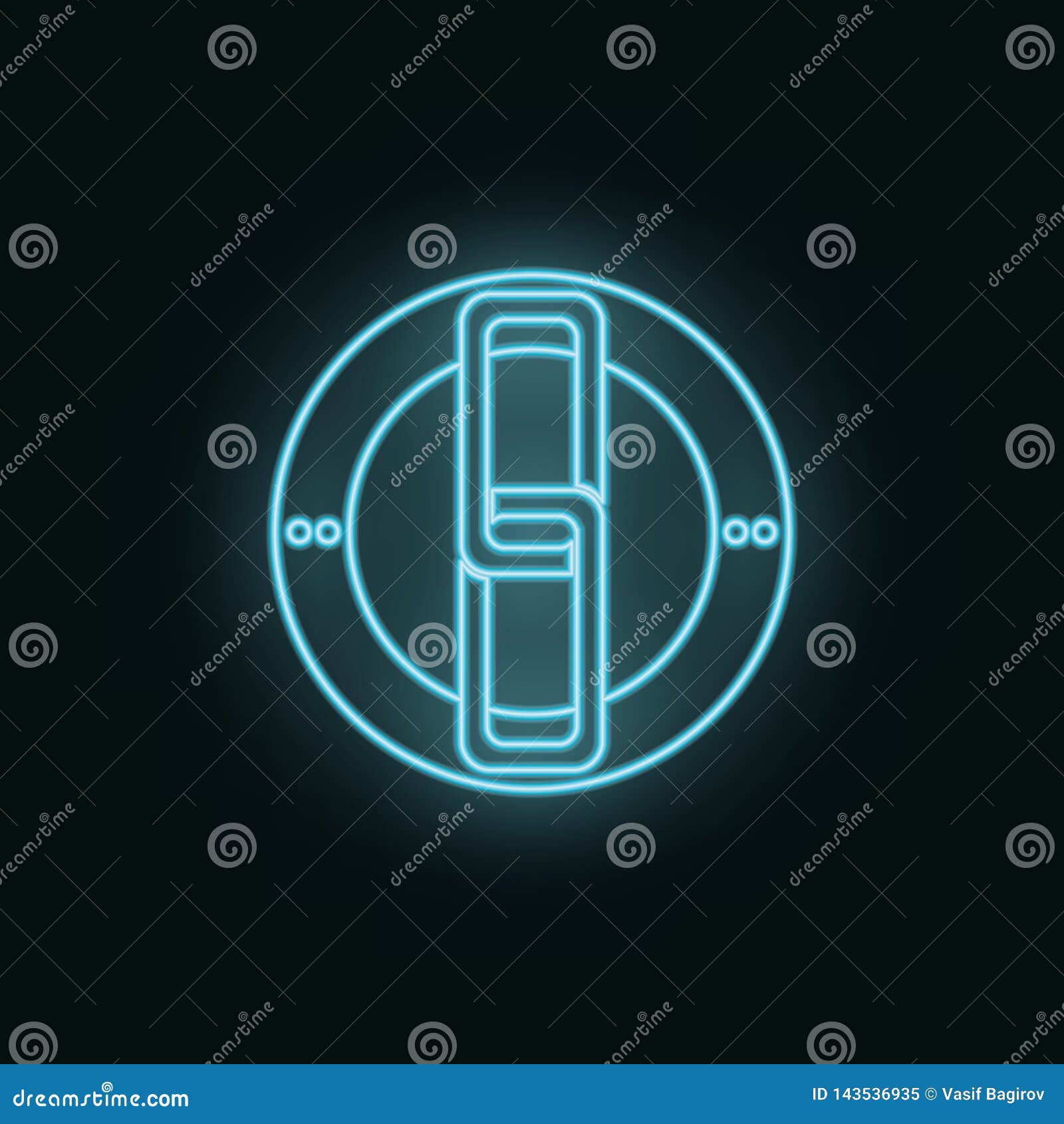 Link, Web, Icon, Neon, Icon. Web Development Vector Icon Stock ...
