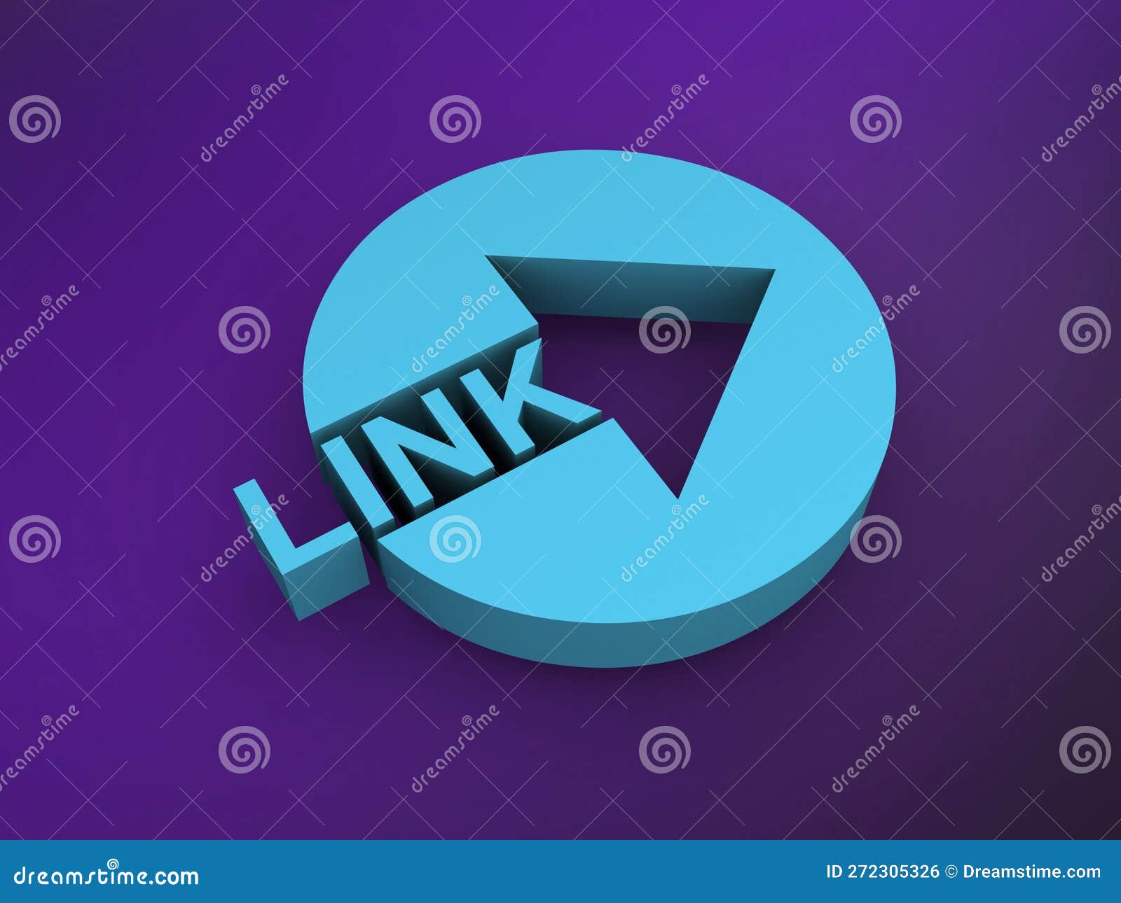 Link word on purple stock illustration. Illustration of organ - 272305326