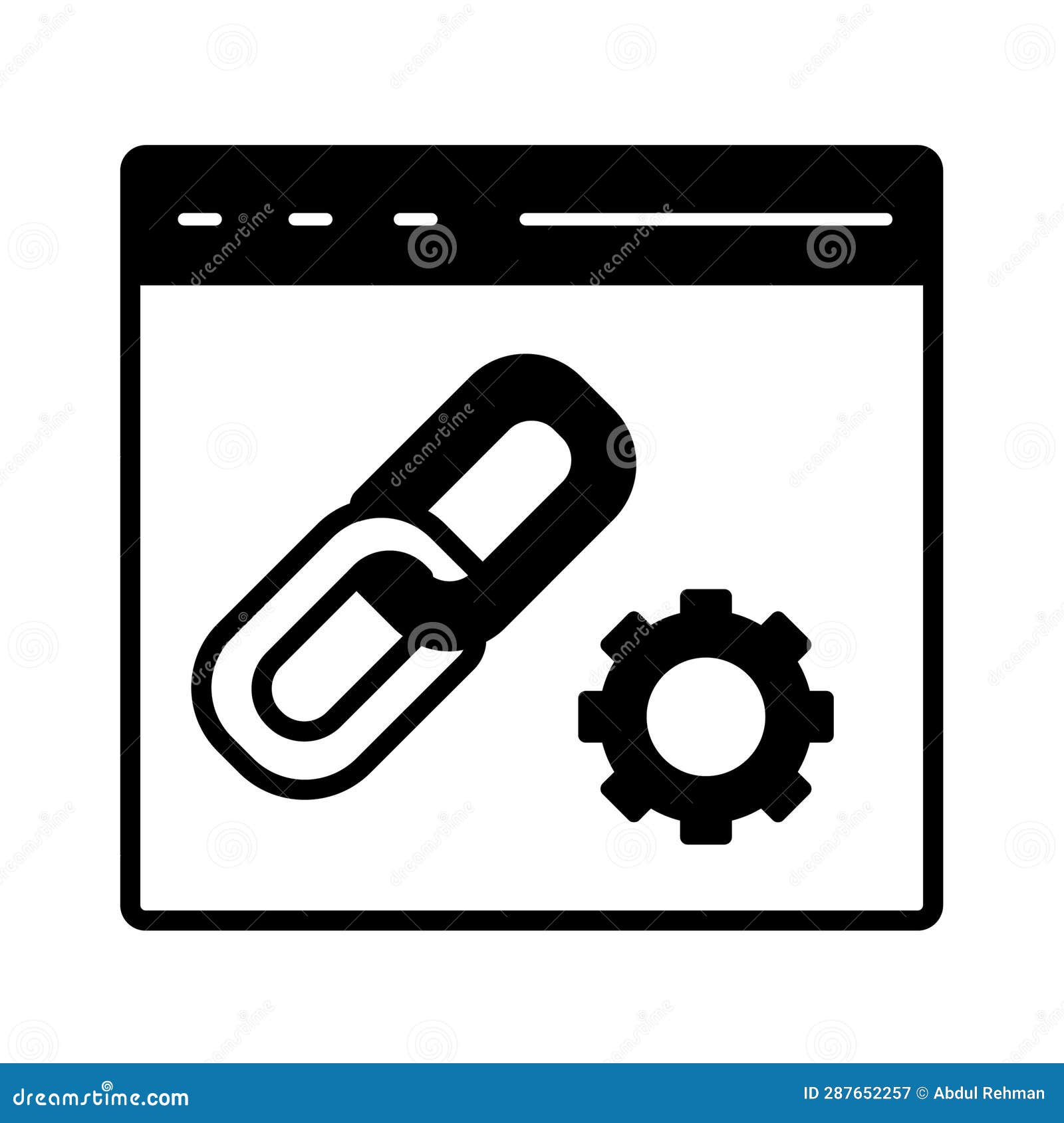 Linkage Vector Icon Which Can Easily Modify or Edit . Stock ...