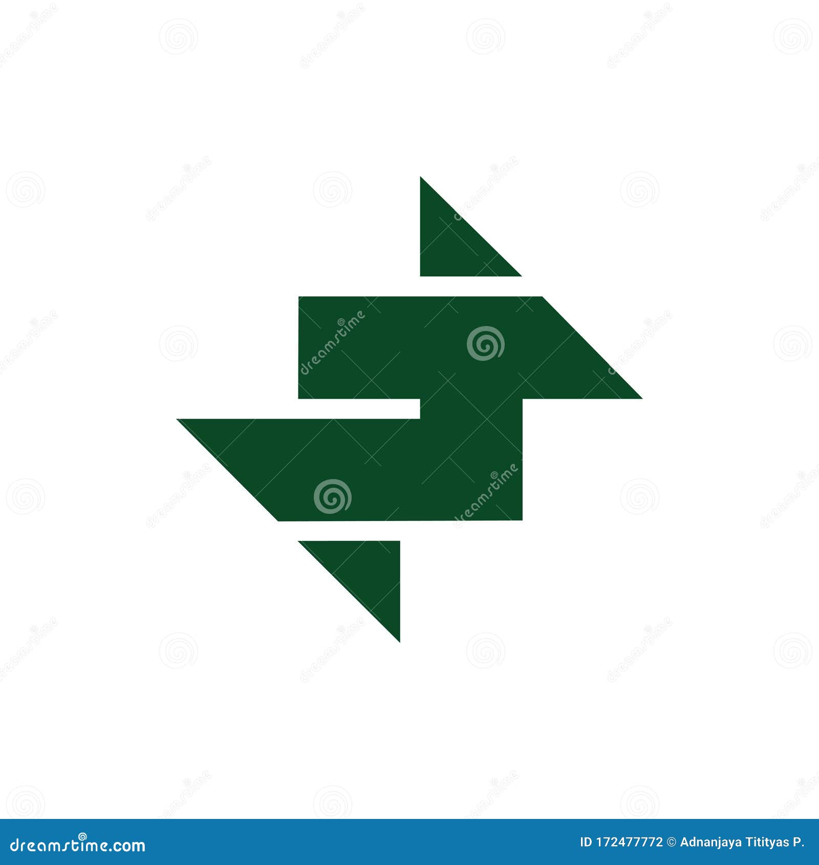 Linked Arrow Geometric Clear Logo Vector Stock Vector - Illustration of ...