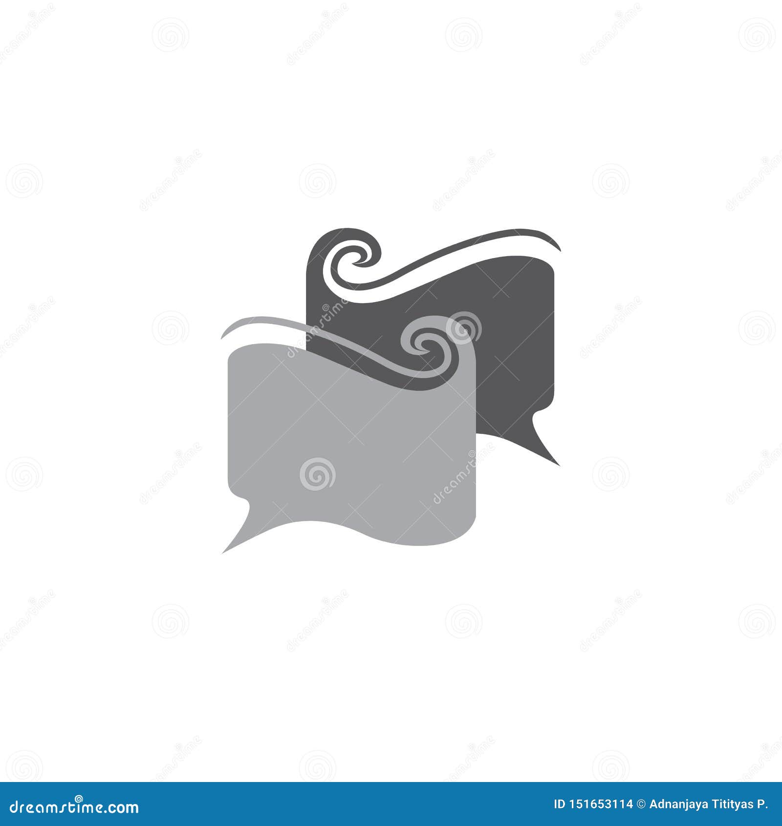 Linked Book Talk Education Symbol Vector Stock Vector - Illustration of ...