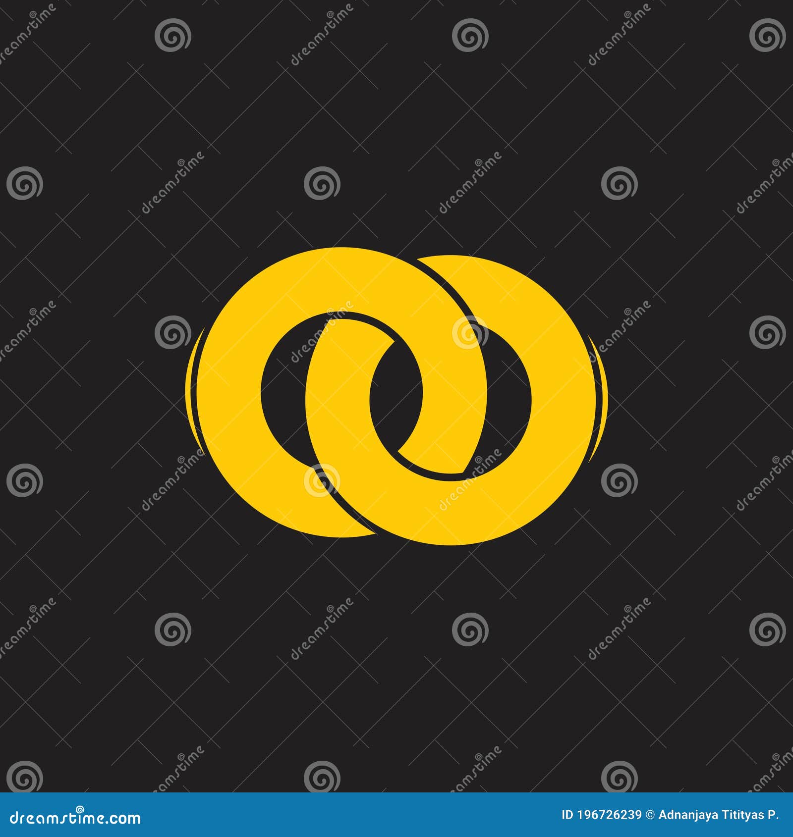 Linked Circle Motion Symbol Logo Vector Stock Vector - Illustration of ...