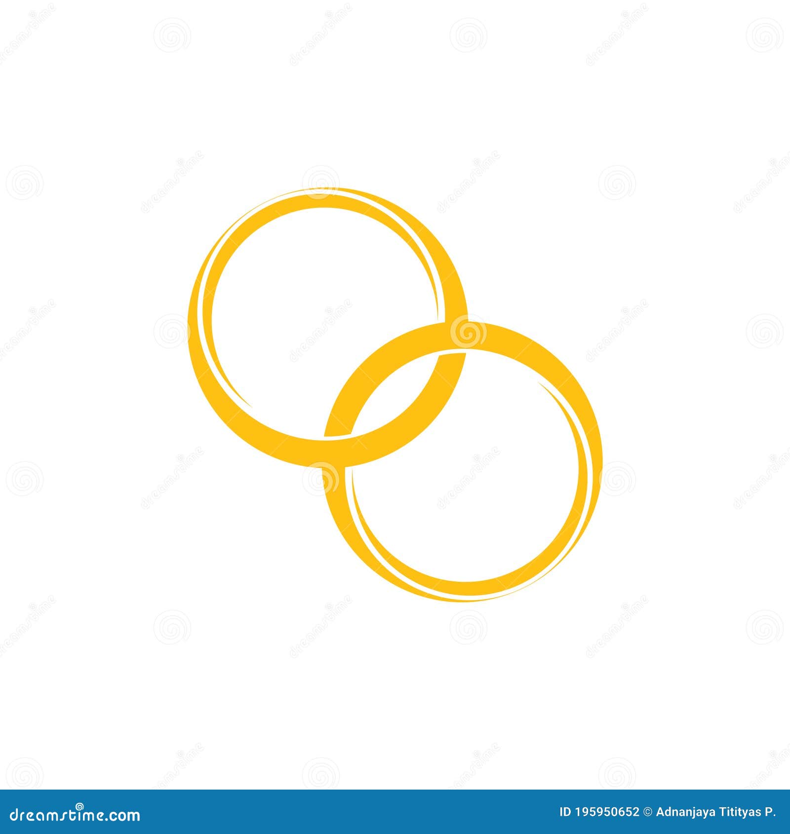 Linked 3d Circle Ring Symbol Logo Vector Stock Vector - Illustration of ...