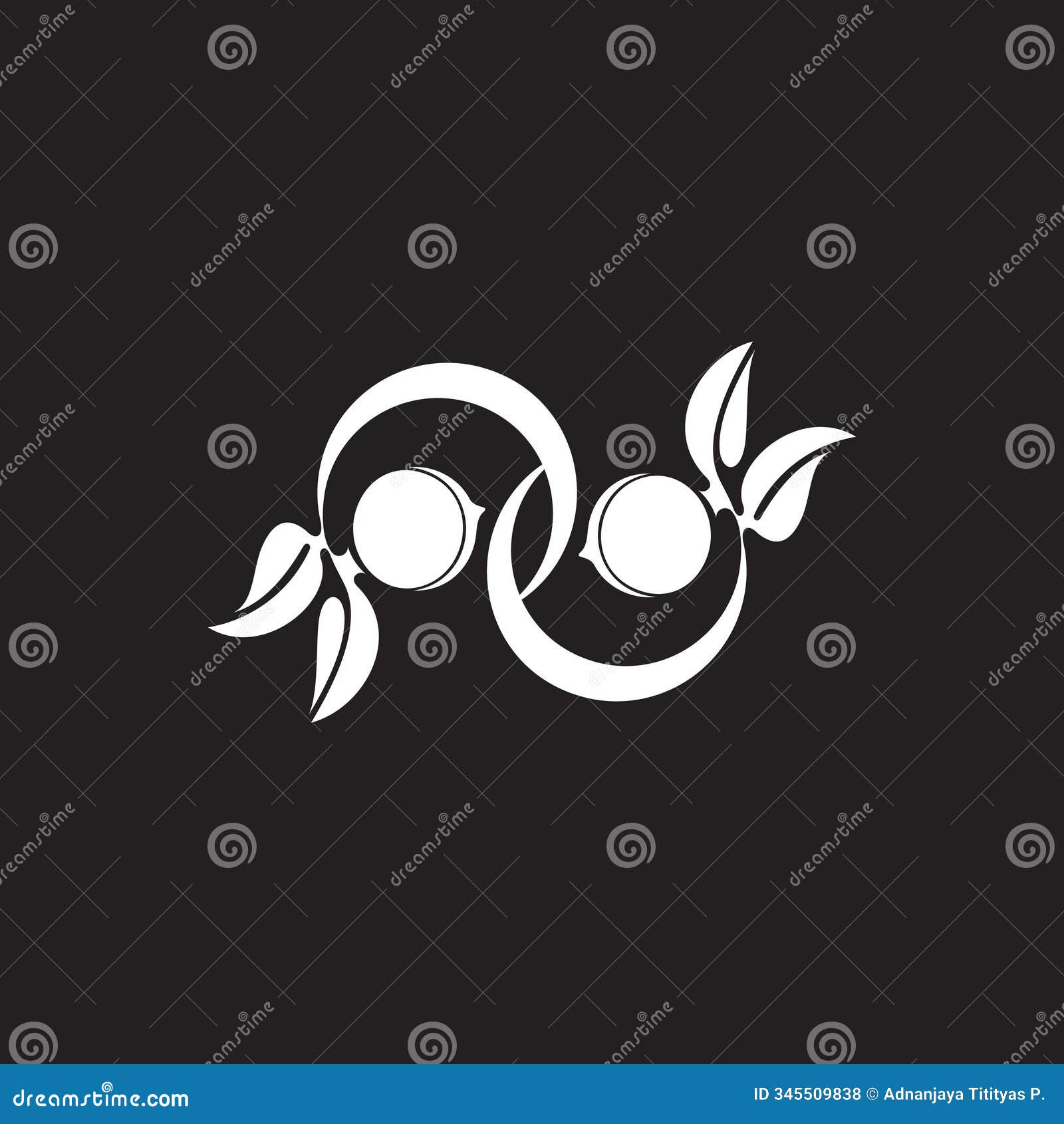 Linked Fruit Tree Label Simple Silhouette Symbol Vector Stock Vector ...