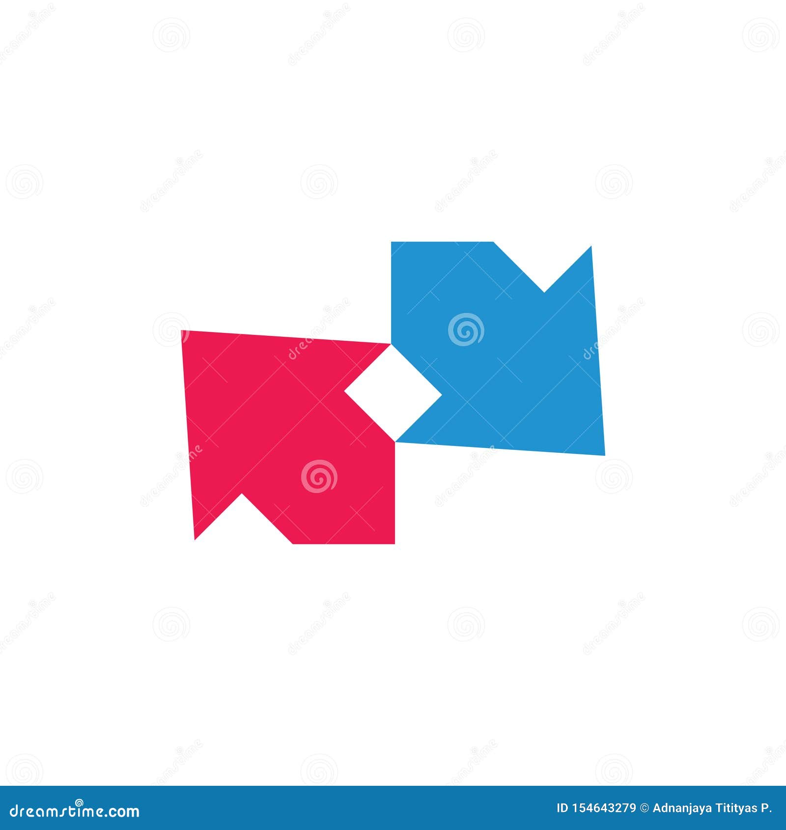 Linked Geometric Arrow Logo Vector Stock Vector - Illustration of ...