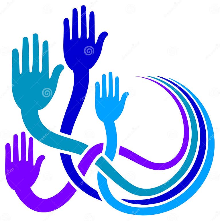 Linked hands stock vector. Illustration of love, joyful - 19672969