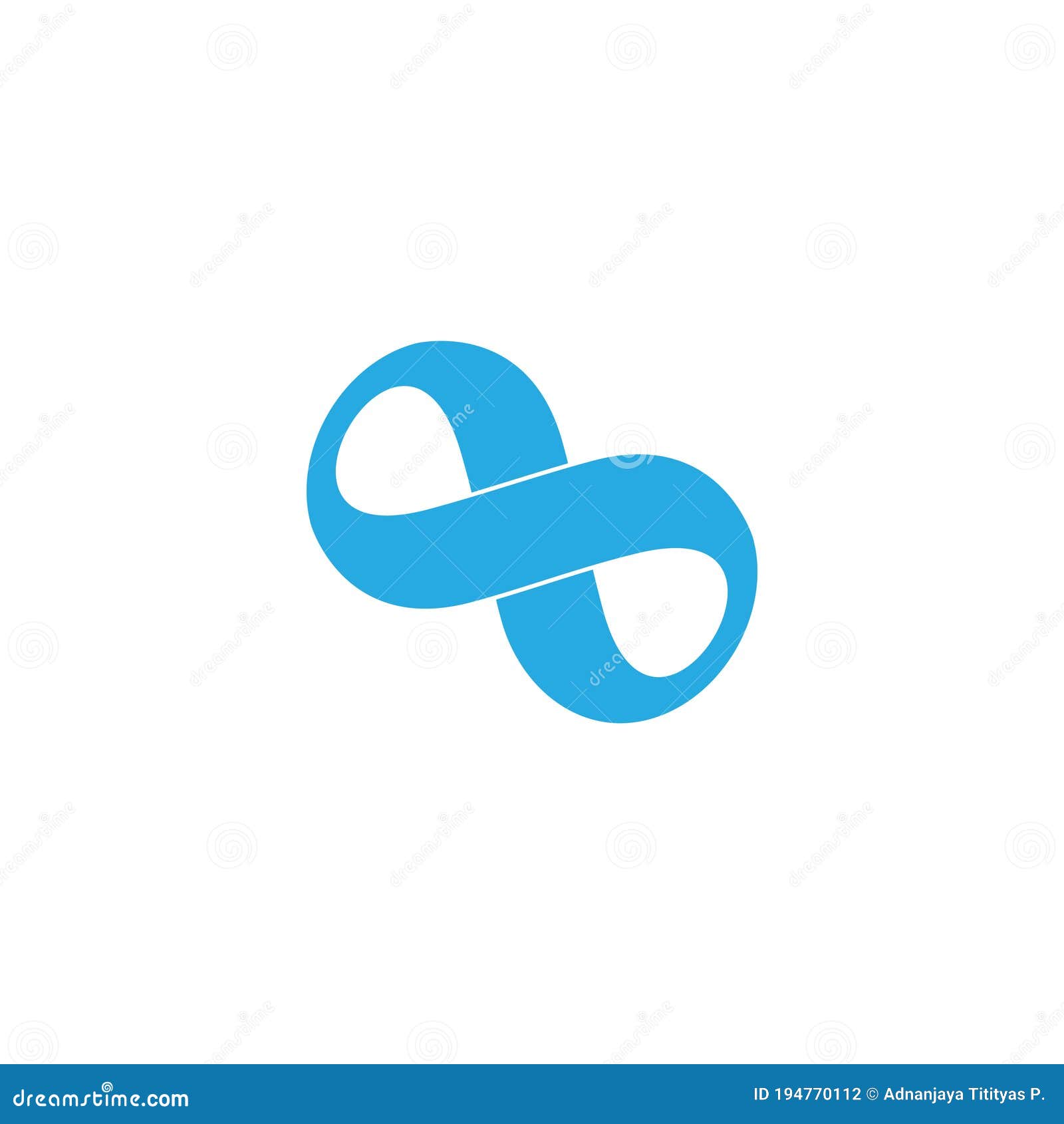 Linked Infinity Ribbon Motion Curves Design Symbol Logo Vector Stock ...