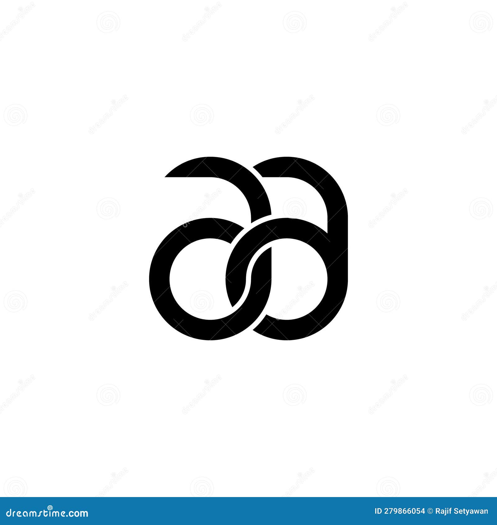 Linked Letters AA Monogram Logo Design Stock Vector - Illustration of ...