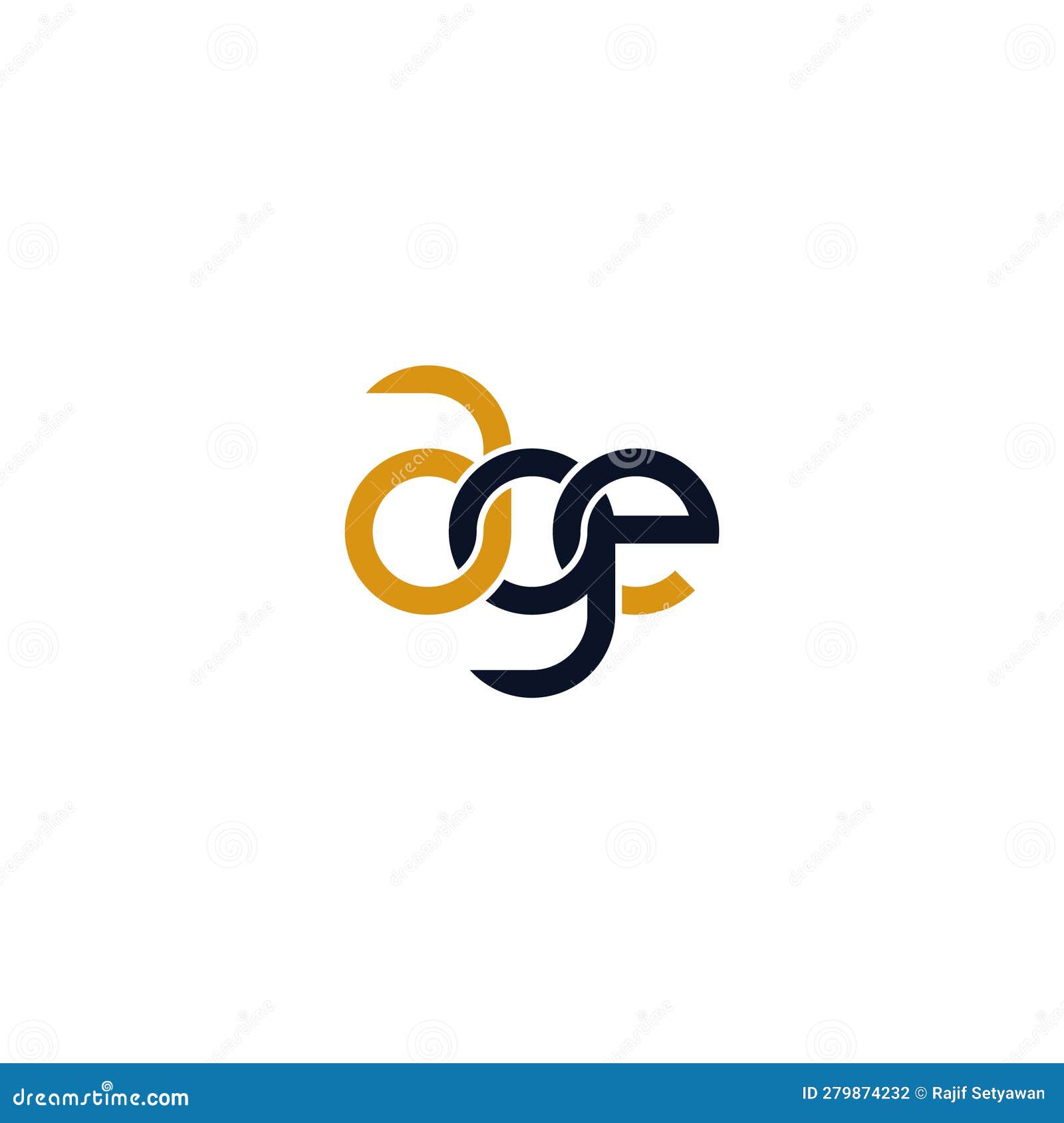 Linked Letters AGE Monogram Logo Design Stock Vector - Illustration of ...