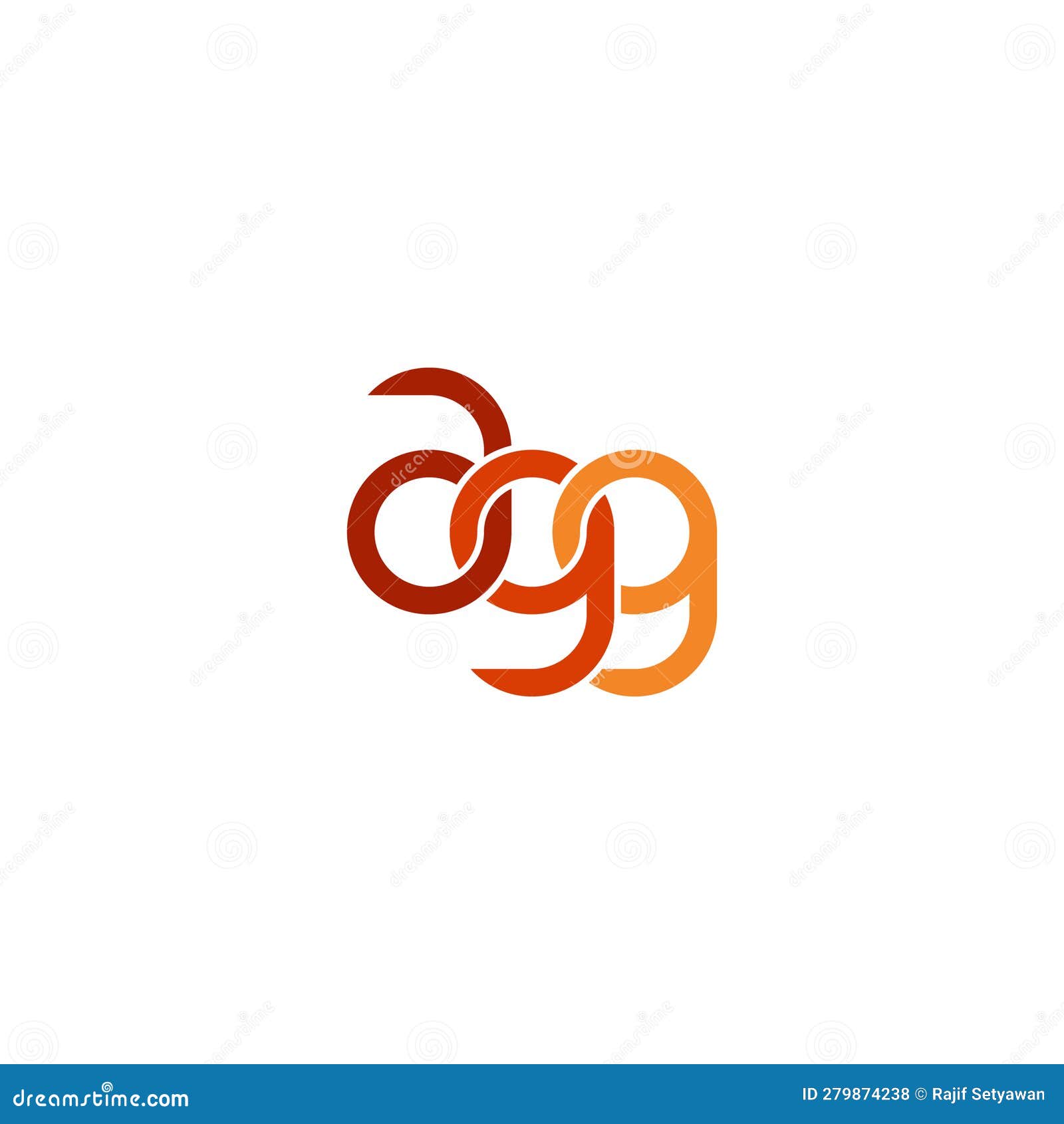 Linked Letters AGG Monogram Logo Design Stock Vector - Illustration of ...