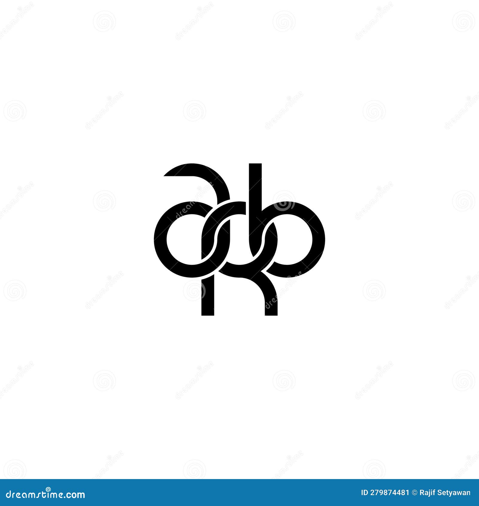 Linked Letters ARB Monogram Logo Design Stock Vector - Illustration of ...
