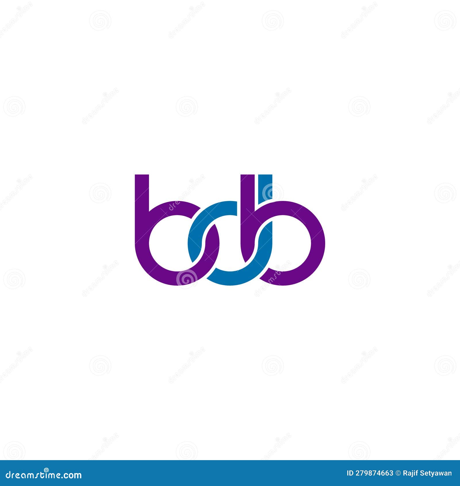 Linked Letters BDB Monogram Logo Design Stock Vector - Illustration of ...