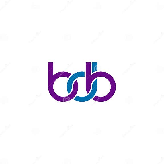 Linked Letters BDB Monogram Logo Design Stock Vector - Illustration of ...