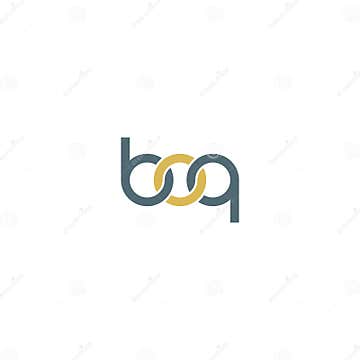 Linked Letters BOQ Monogram Logo Design Stock Vector - Illustration of ...