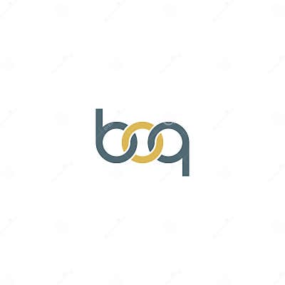 Linked Letters BOQ Monogram Logo Design Stock Vector - Illustration of ...