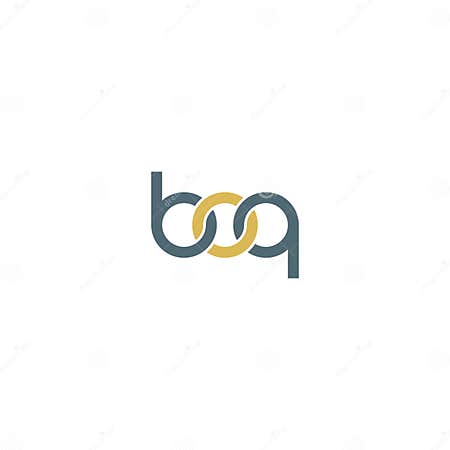 Linked Letters BOQ Monogram Logo Design Stock Vector - Illustration of ...