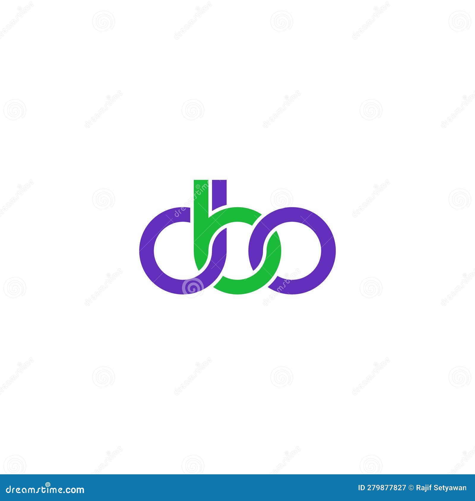 Linked Letters DBO Monogram Logo Design Stock Vector - Illustration of ...