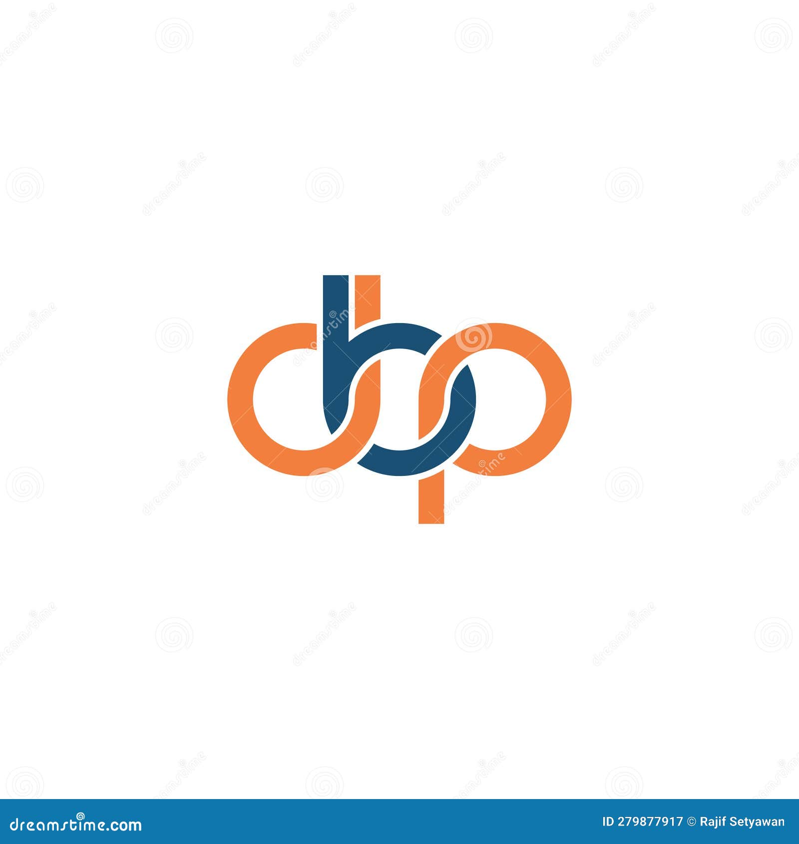 Linked Letters DBP Monogram Logo Design Stock Vector - Illustration of ...