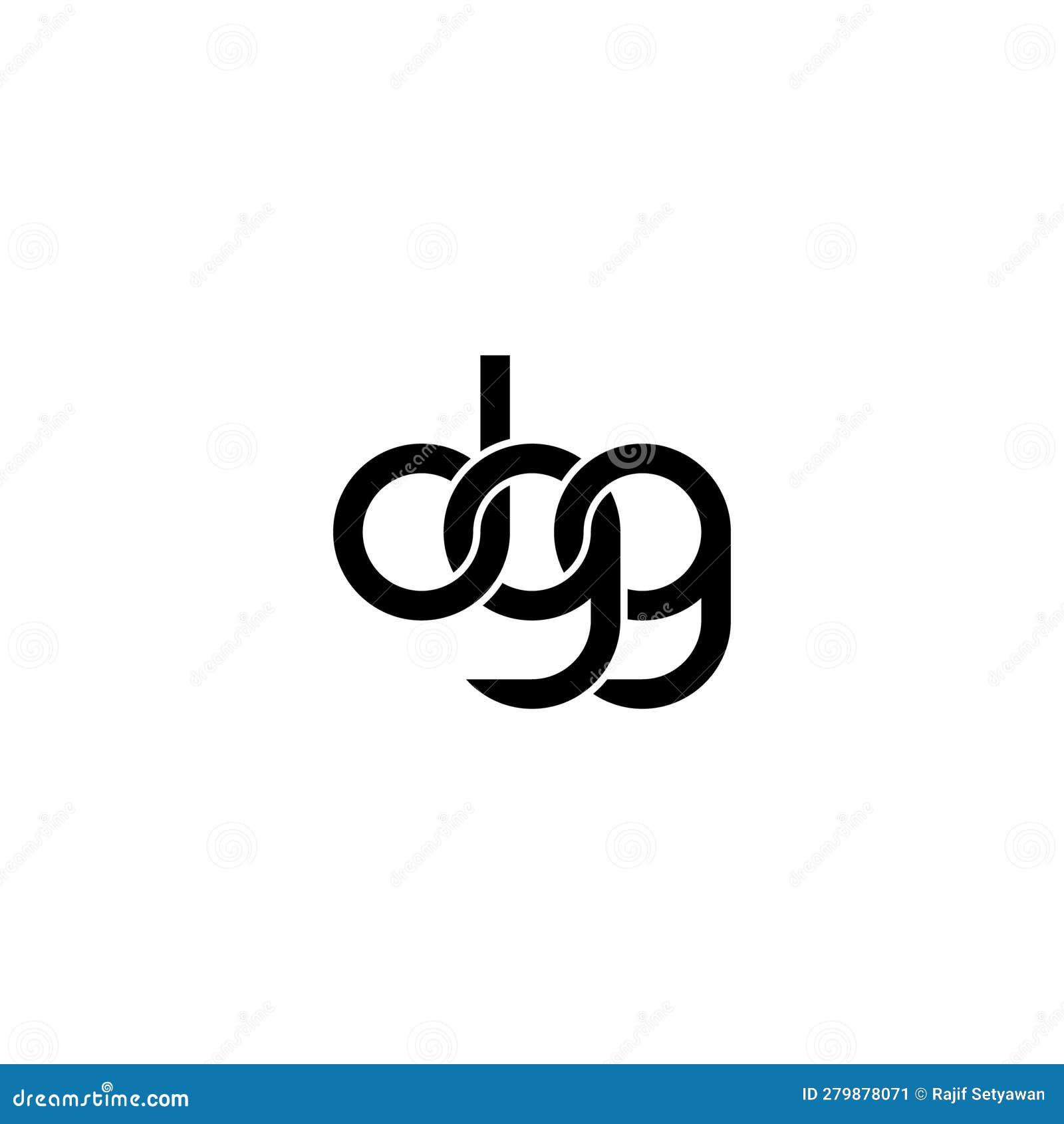 Linked Letters DGG Monogram Logo Design Stock Vector - Illustration of ...