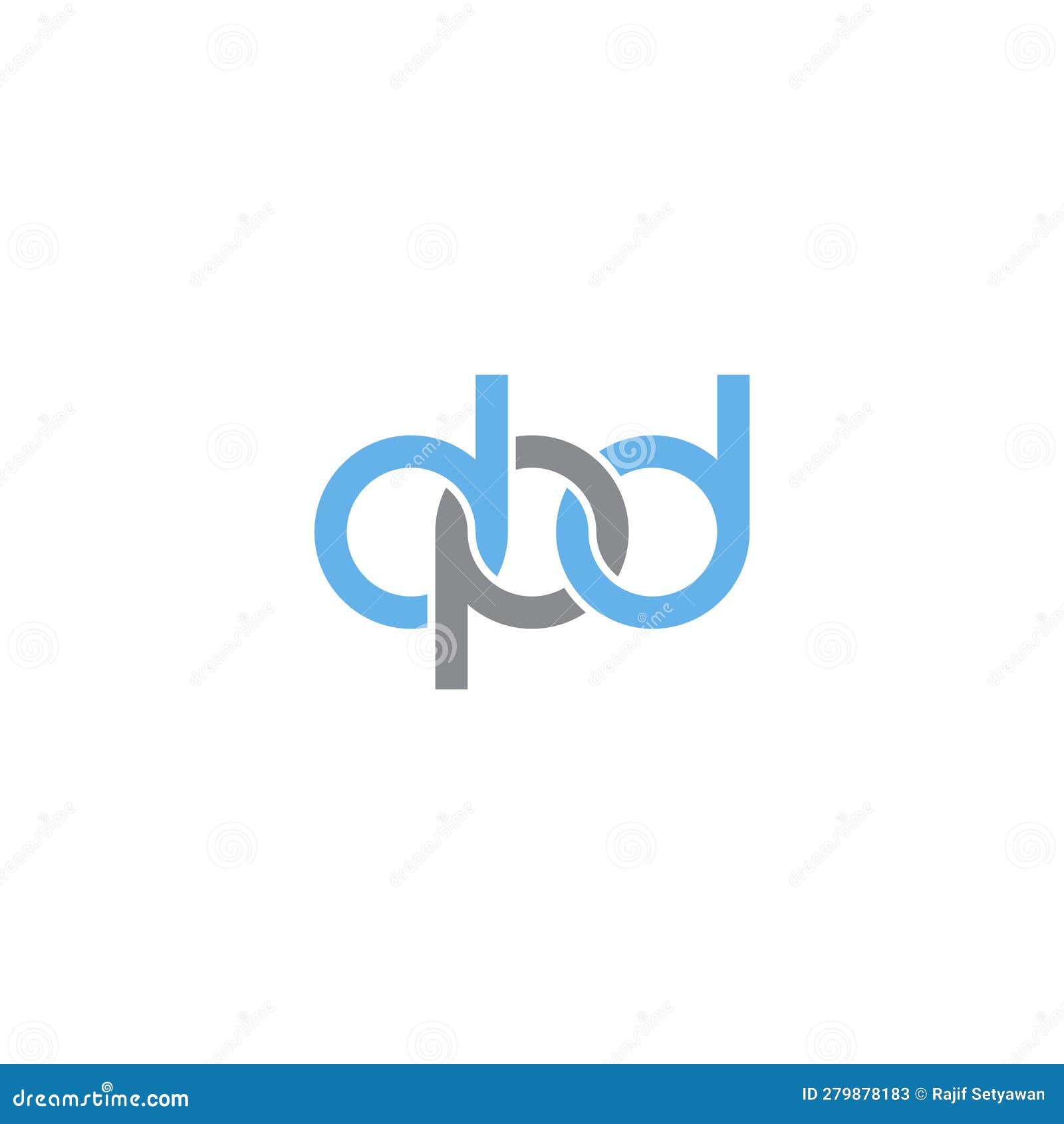 Linked Letters DPD Monogram Logo Design Cartoon Vector | CartoonDealer ...