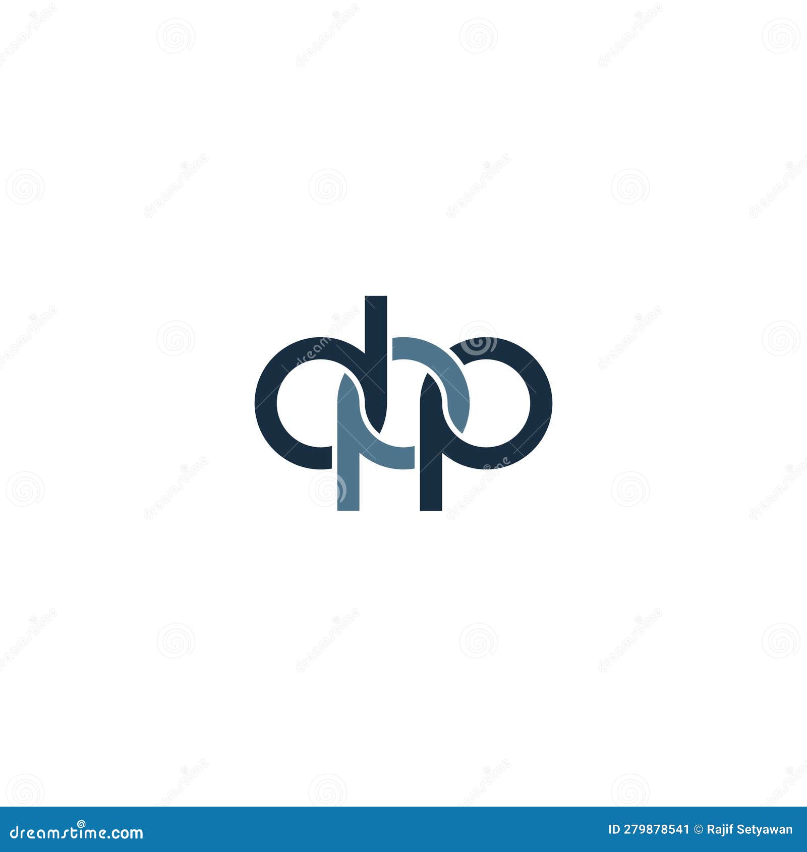 Linked Letters DPP Monogram Logo Design Stock Vector - Illustration of ...