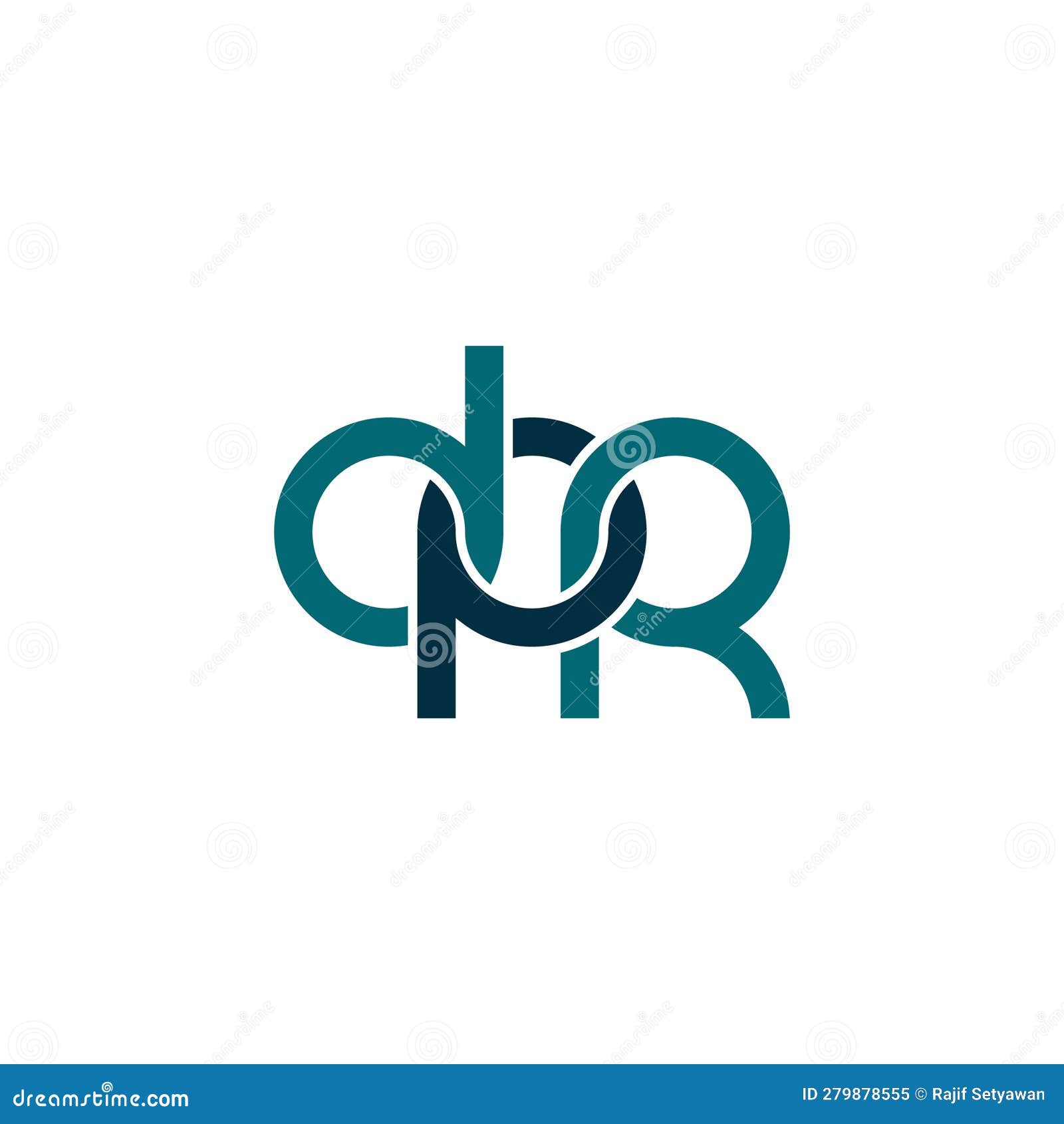 Linked Letters DPR Monogram Logo Design Stock Vector - Illustration of ...