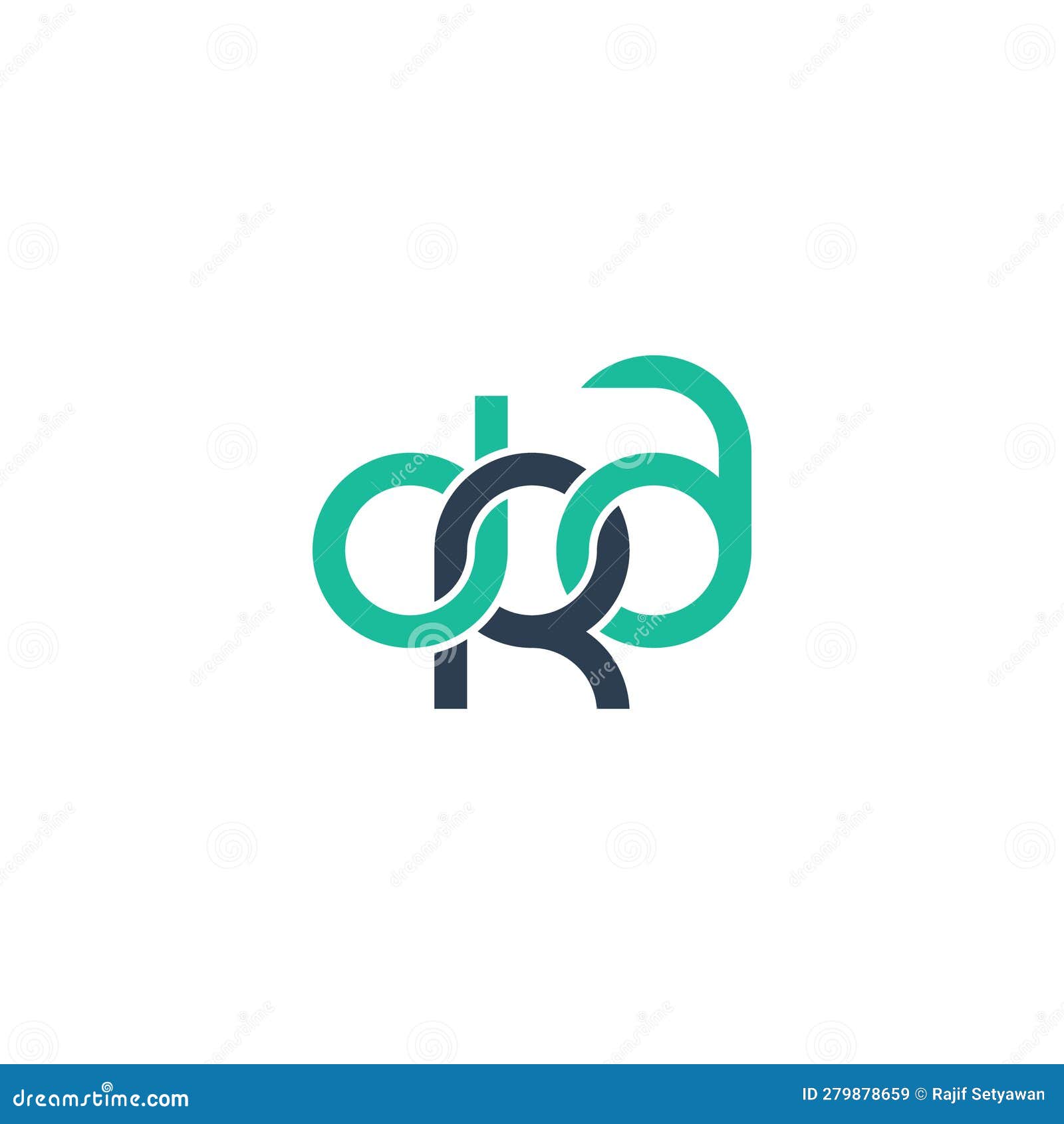 Linked Letters DRA Monogram Logo Design Stock Vector - Illustration of ...