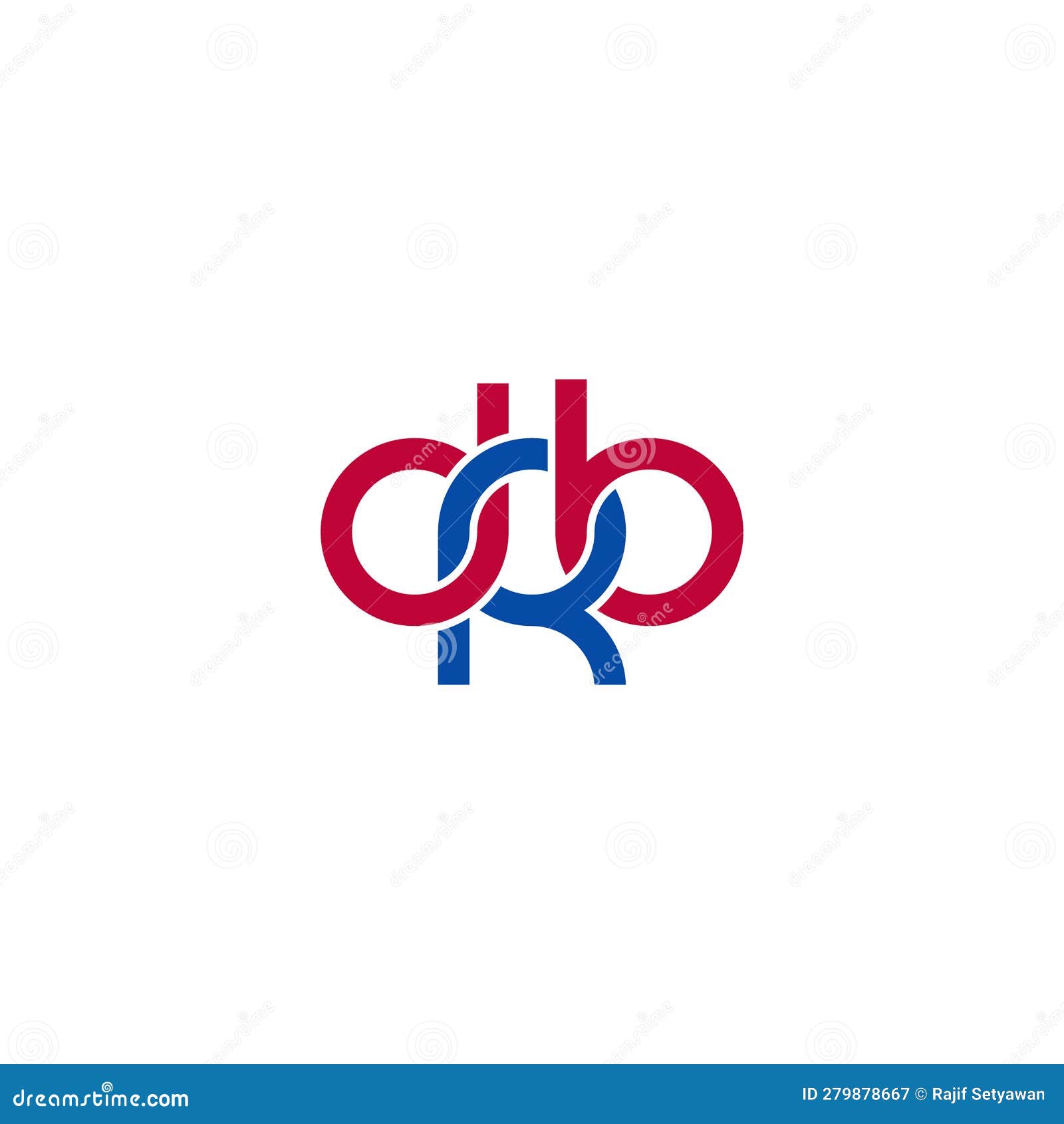 Linked Letters DRB Monogram Logo Design Stock Vector - Illustration of ...
