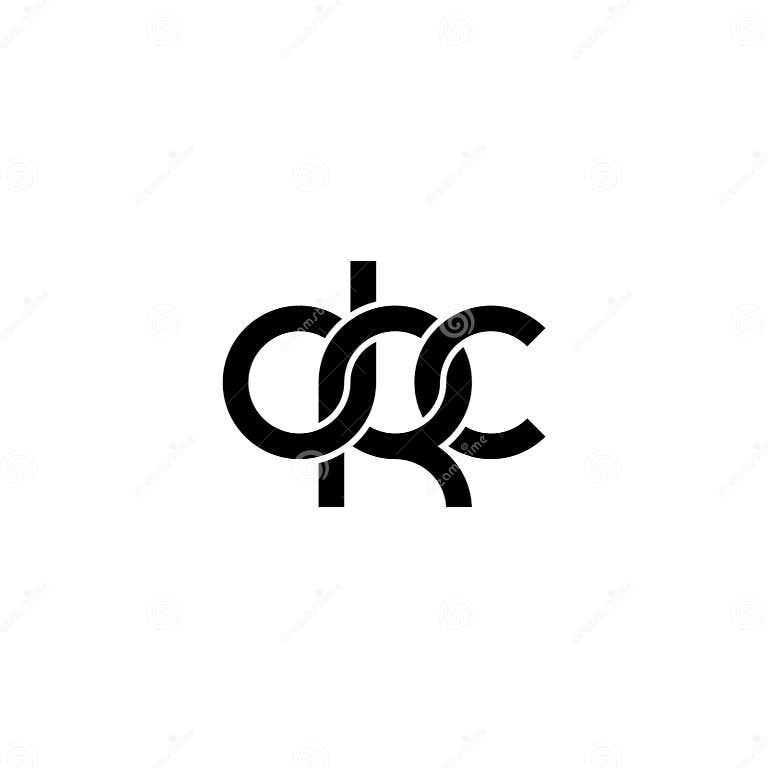 Linked Letters DRC Monogram Logo Design Stock Vector - Illustration of ...